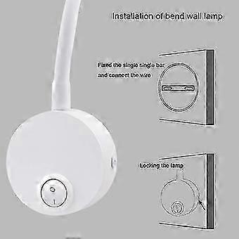2 - Surface Mounted, 3w, Night Light With Button Switch Pack White Wall ...