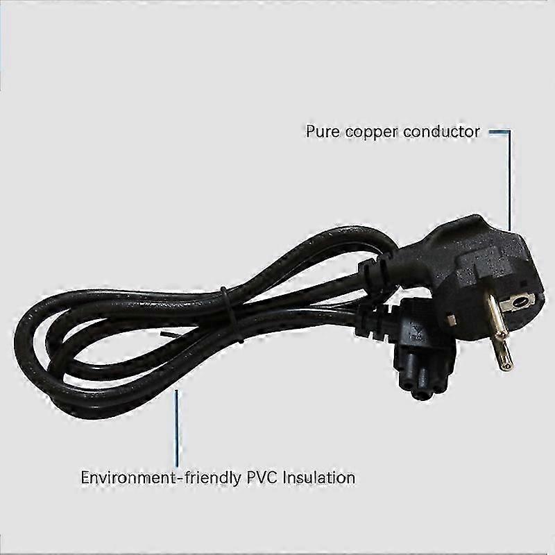 EU Plug 2 Pin-4.8mm to C5 90 Degree Angle Cloverleaf Lead Power Cable - High Quality Connection ...