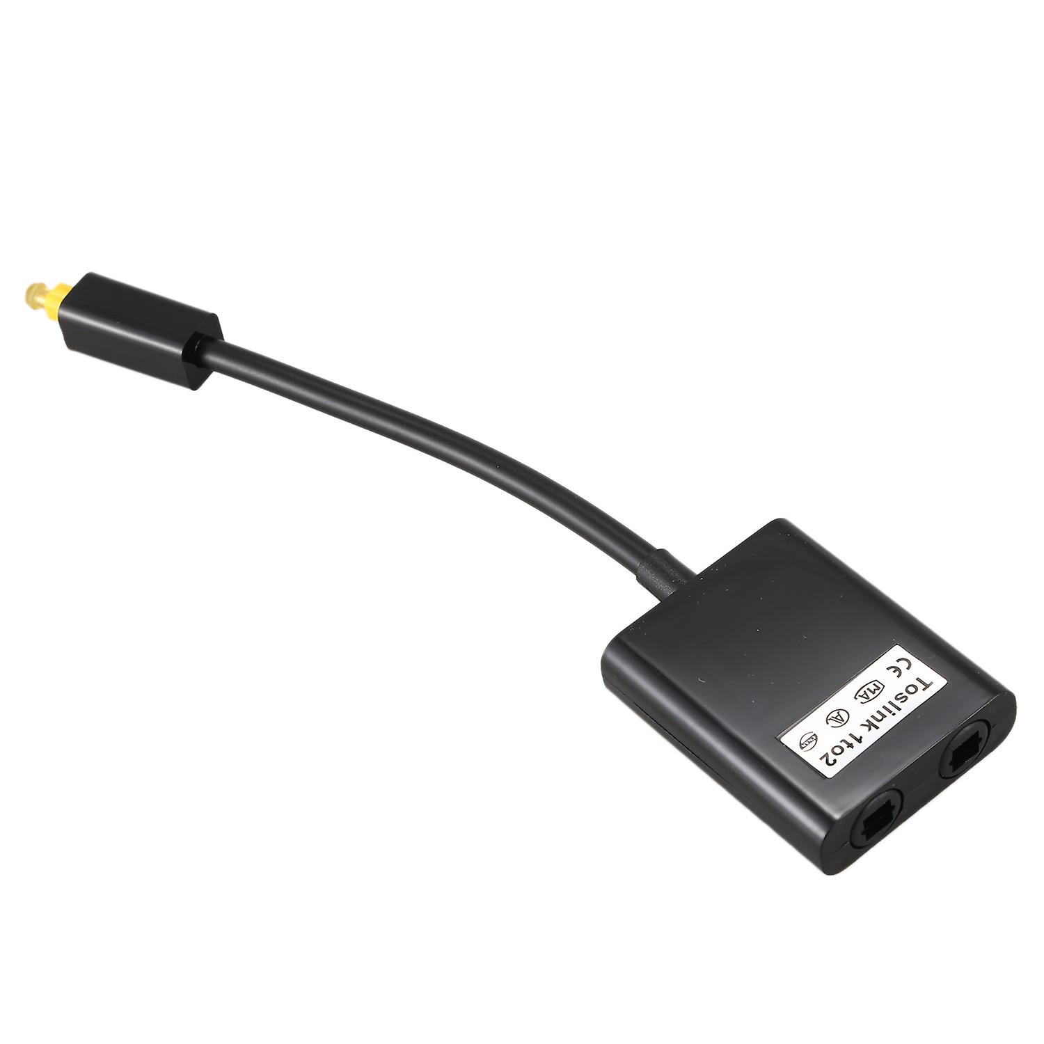 Digital Spdif Optical Audio Splitter 2 Way Toslink Splitter Adapter 1 ...