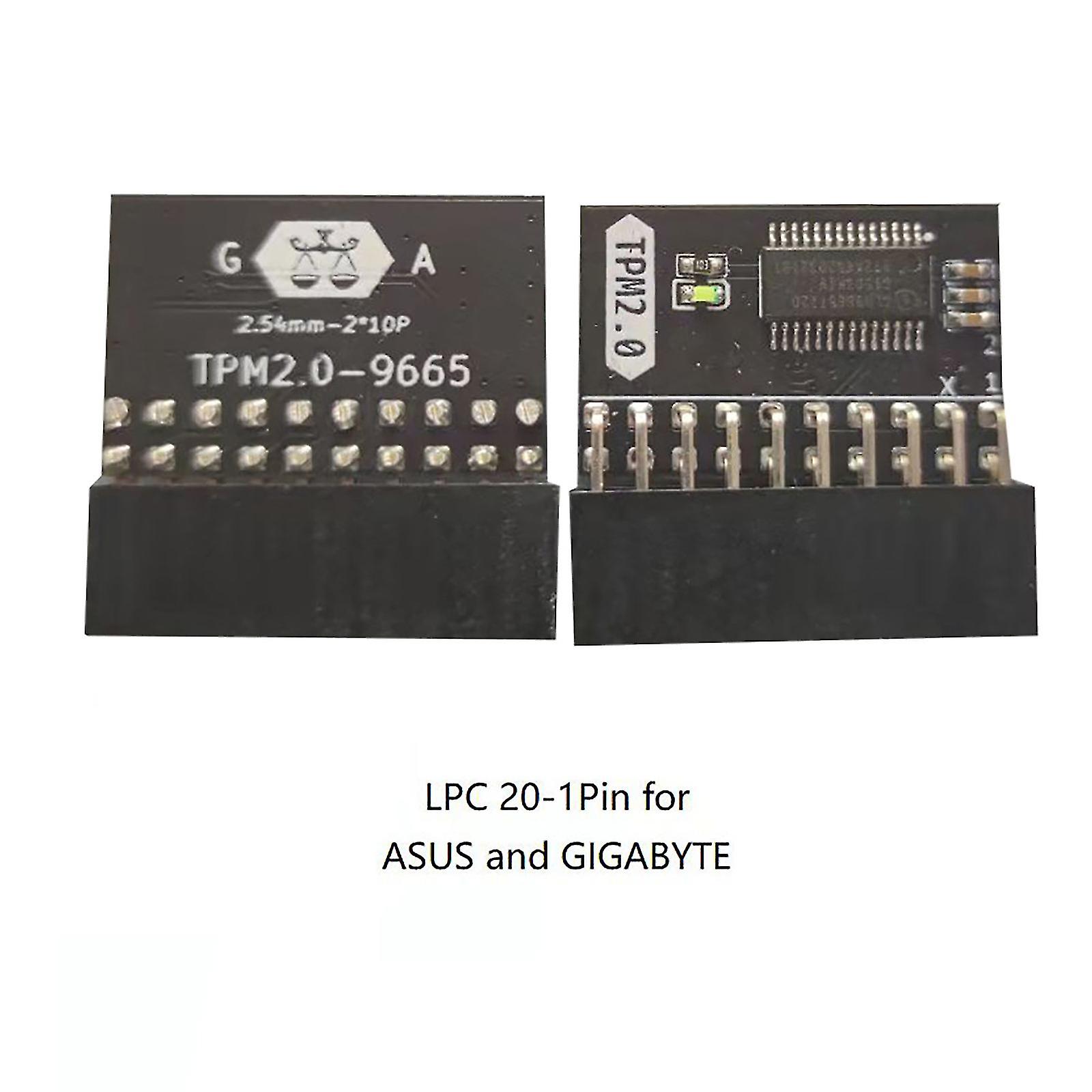 20pin Protection Module Compatible -for Asus Tpm-l R2.0/gigabyte Gc-tpm ...