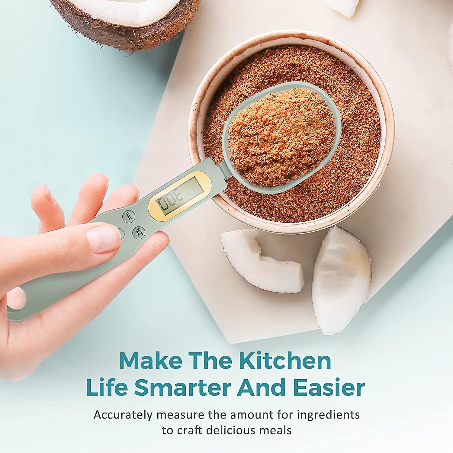 Digital Food Spoon Scale, 500g/0.1g Electronic Kitchen Measuring Spoon ...