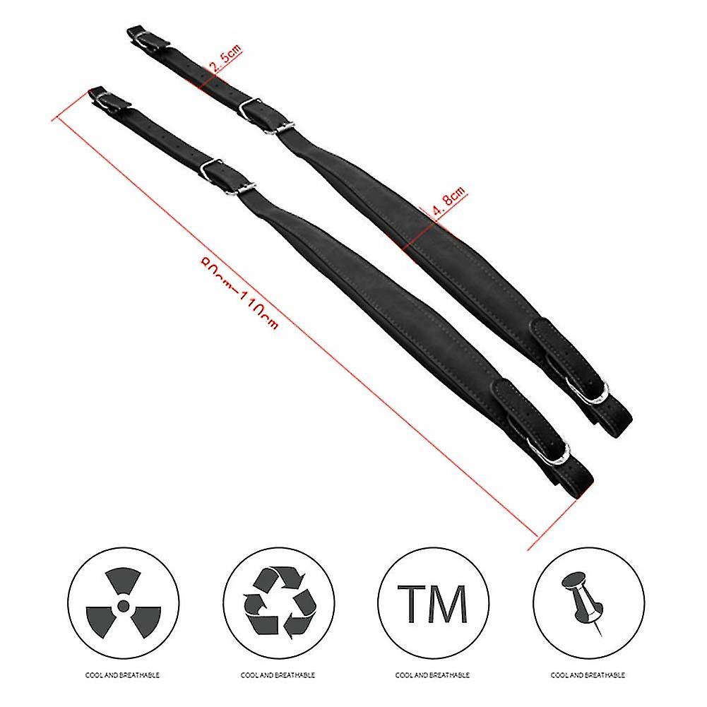 2pcs Adjustable Leather Accordion Shoulder Straps Waterproof For 16-120 ...