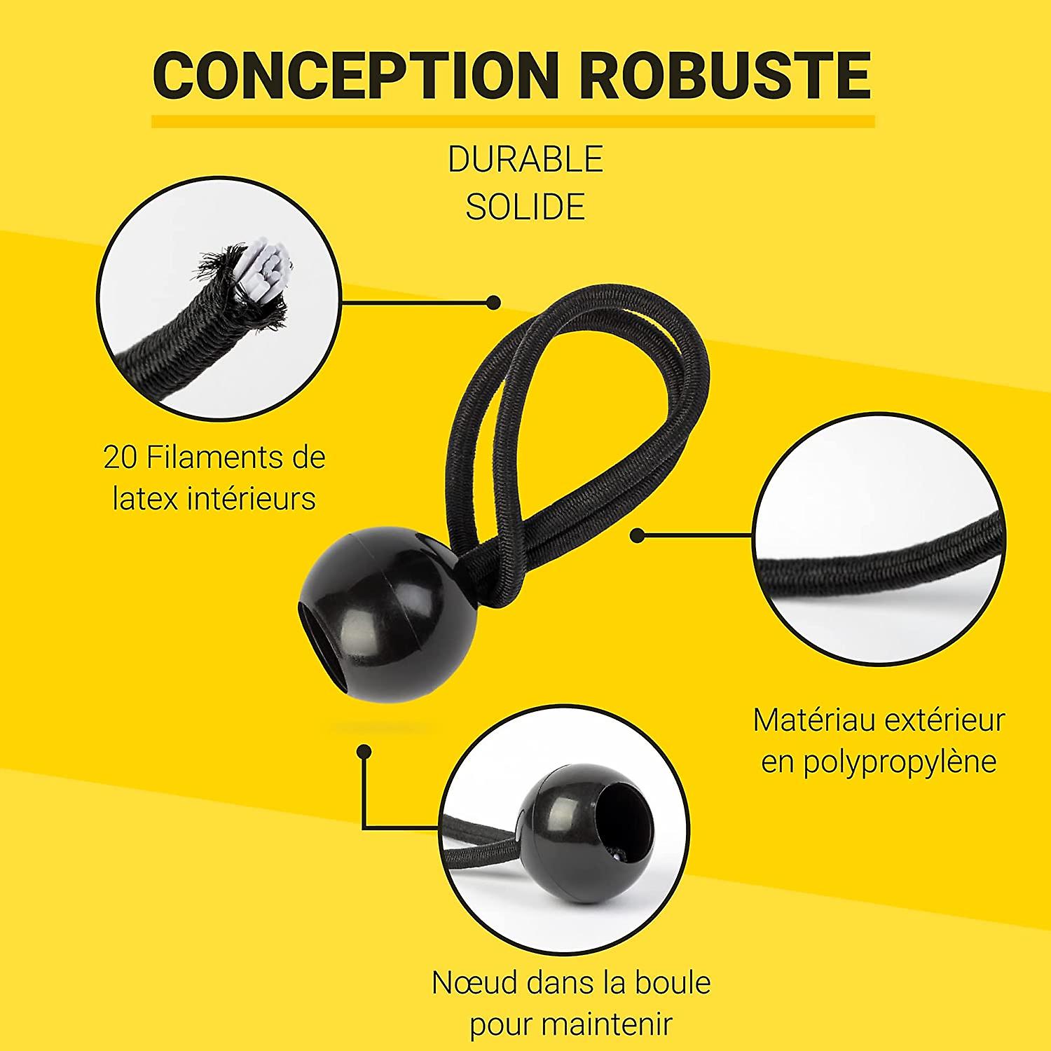 Pxcl Bungee Cords With Balls - 25 X 23cm Pack Universal Bungee Cords ...