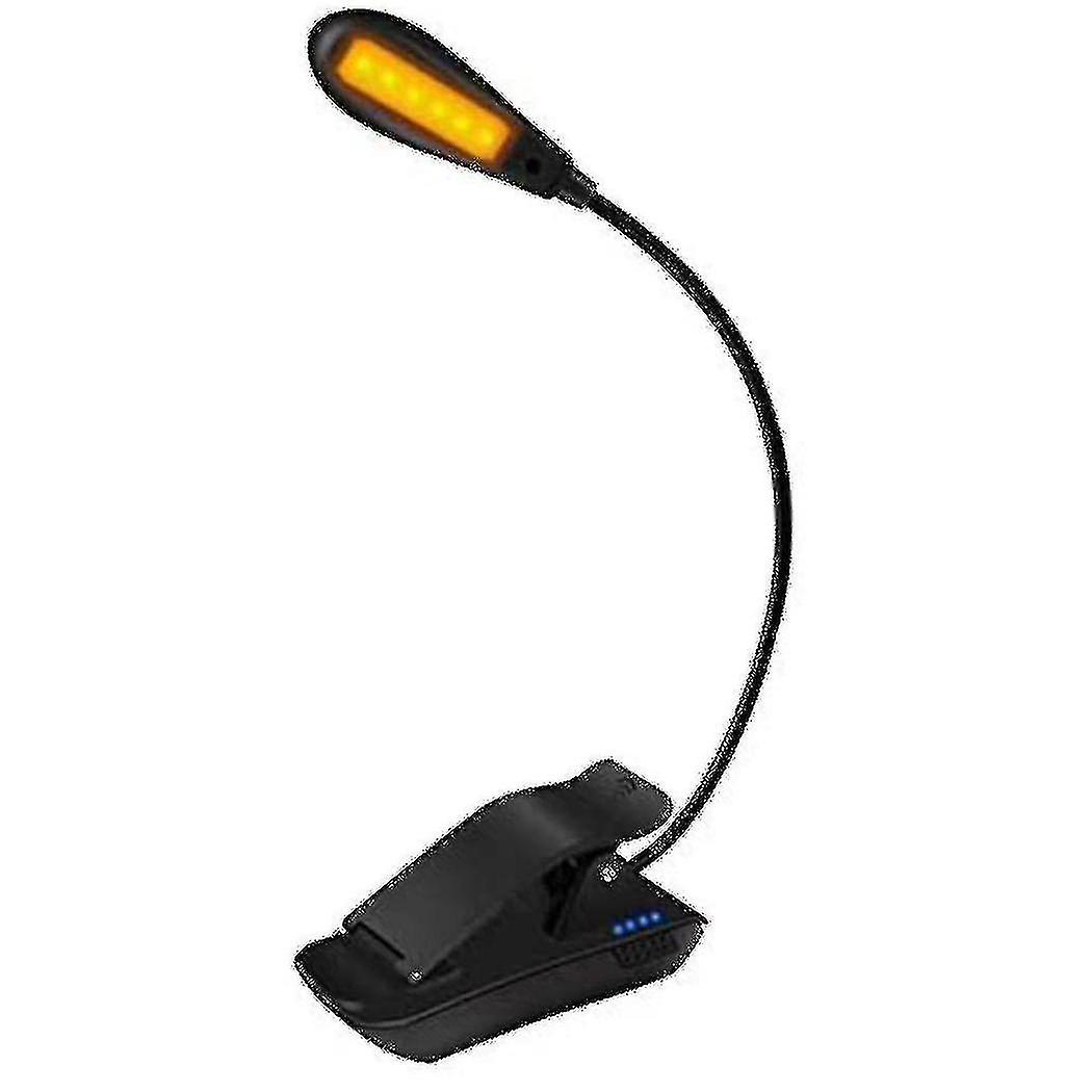 Rechargeable Amber Book Light - Reading Lights For Books In Bed With 7 ...