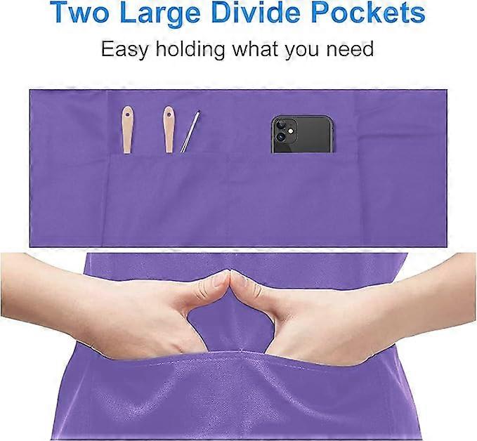 Kitchen Apron Chef Apron Professional Waterproof Cooking Apron with 2 ...