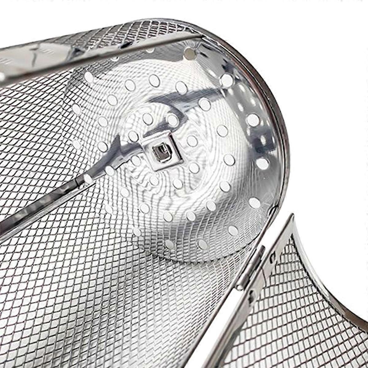 Basket Rotary Stainless Steel Cage Rotisserie Grill Roaster Grill ...