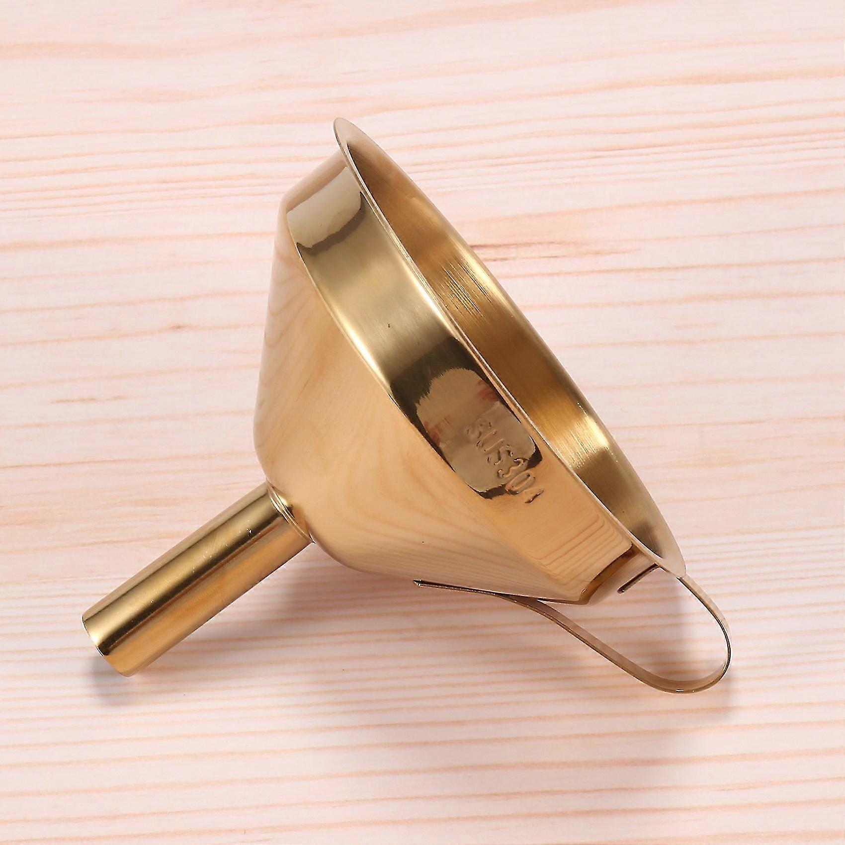 Stainless Steel Funnel Kitchen Oil Liquid Funnel With Detachable Filter ...