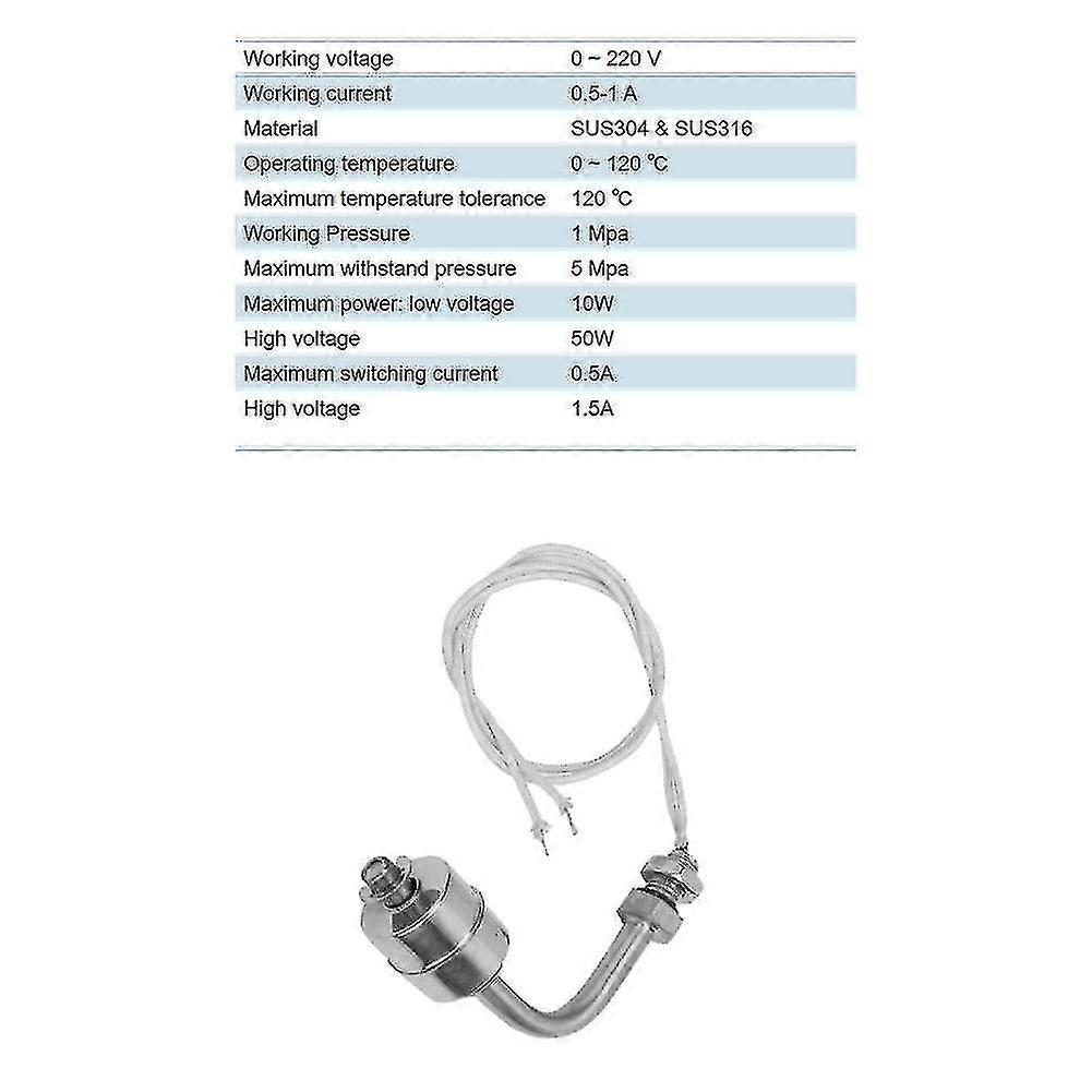 Water Level Sensor,liquid Water Level Sensor Float Switch 304 Stainless ...