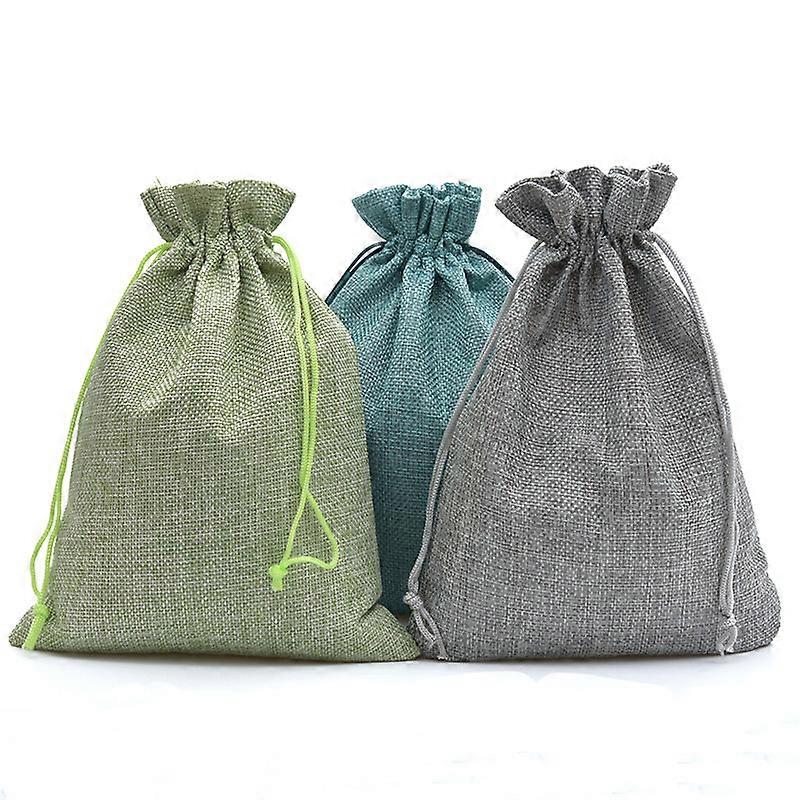 20* linen bundle pocket nylon rope bag Mobile phone jewelry cosmetics ...