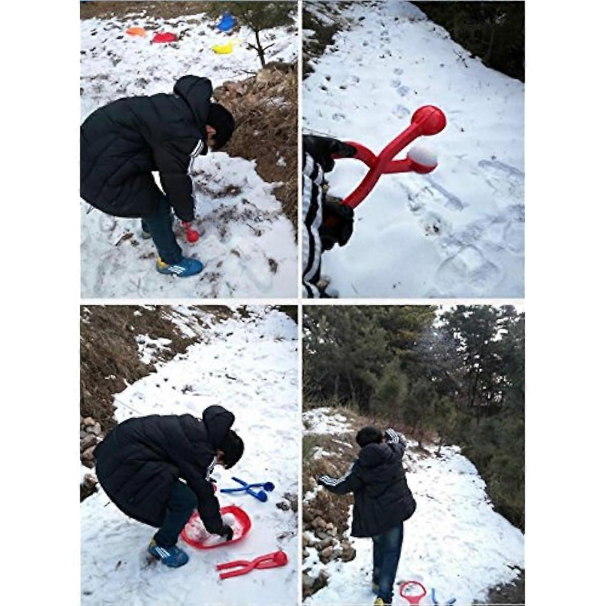 Ndier Winter Snowball Maker Leksak Röd och Blå - 2-pack Perfekt Lek ...