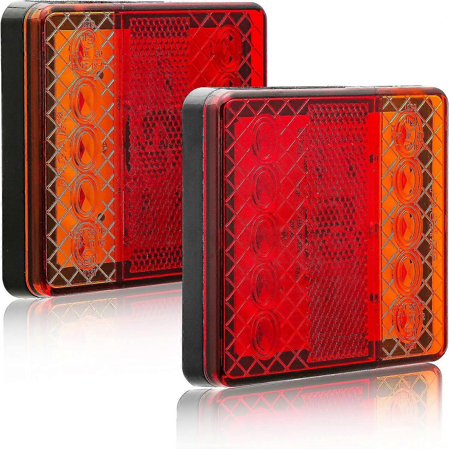 LED Rear Trailer Lights 4 Function,2pcsTrailer Lights Rear 12v,Trailer ...