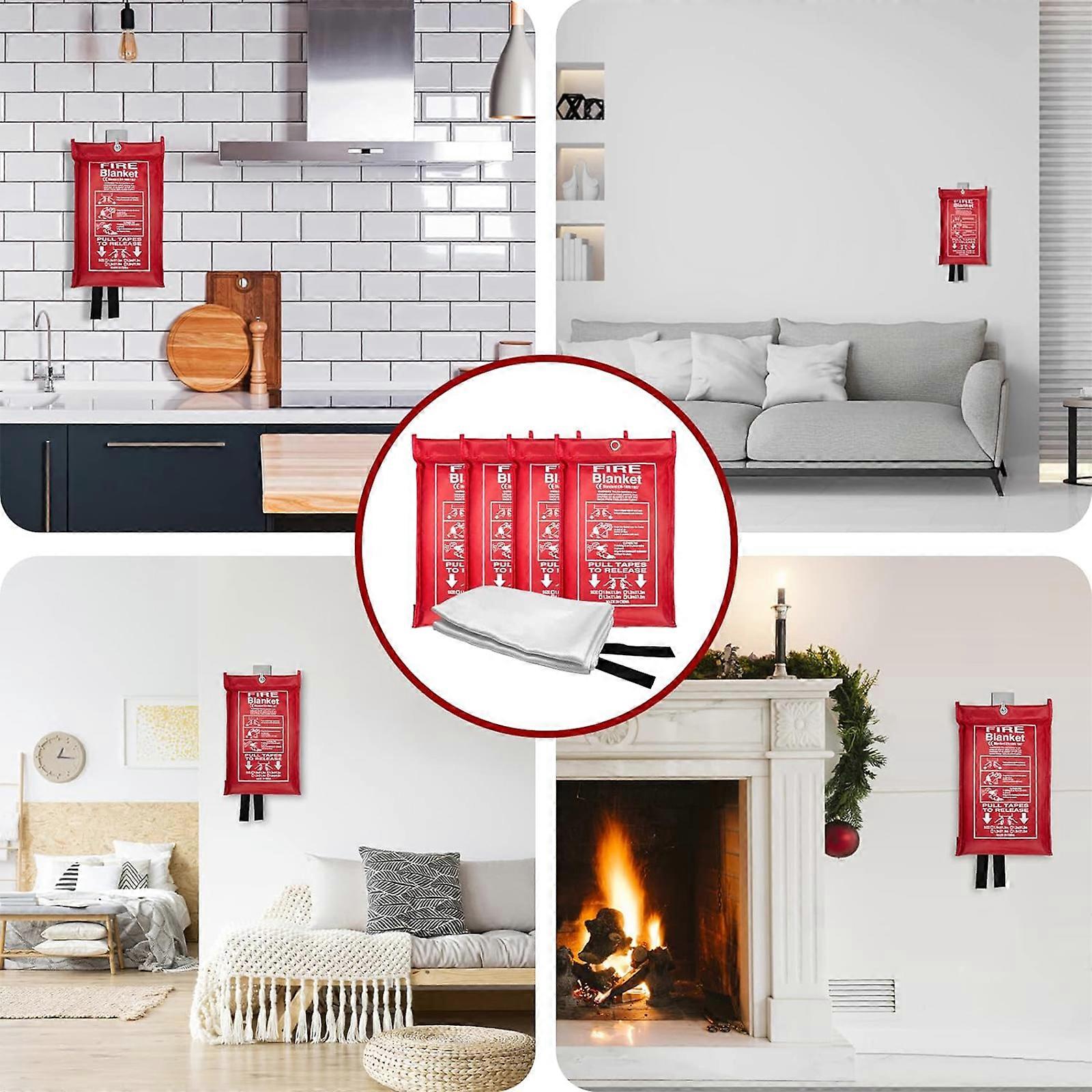 Fire Blankets Emergency for Kitchen Home, Fire Suppression Blanket ...