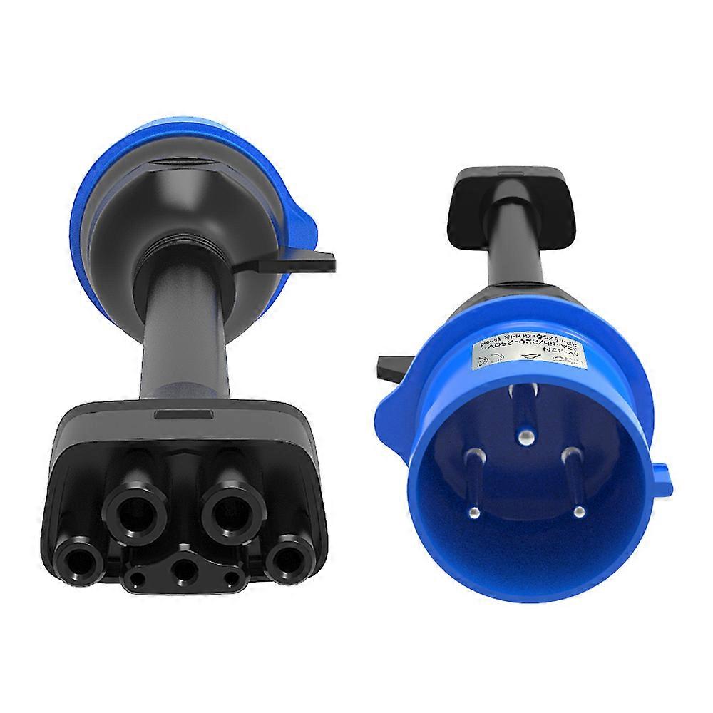 For Tesla Model S,3,X,Y 3pin blue CEE Adapter Gen 2 Ev charger ...