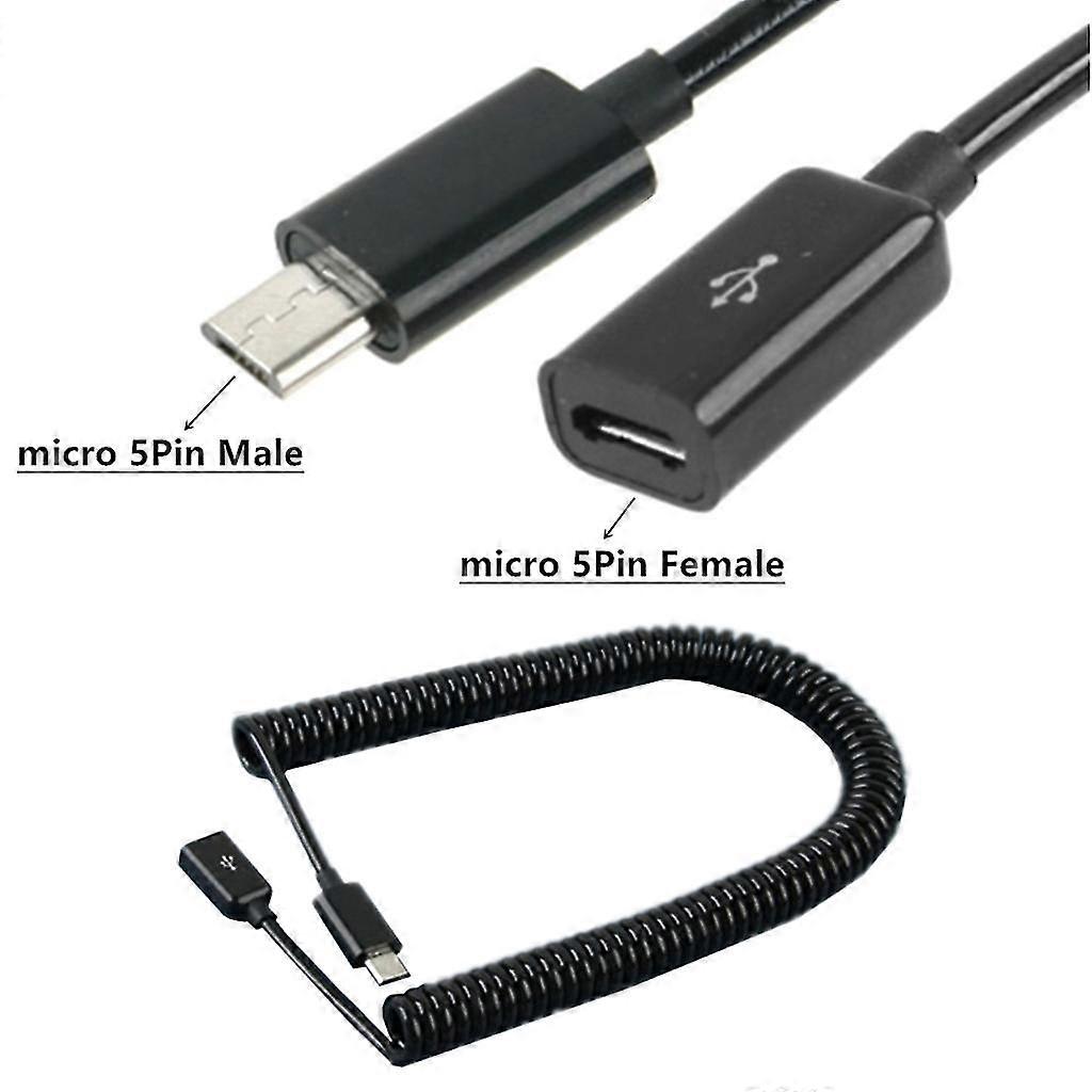 Micro USB Cable, Female to Male Extension Charging Cord Data Wire ...