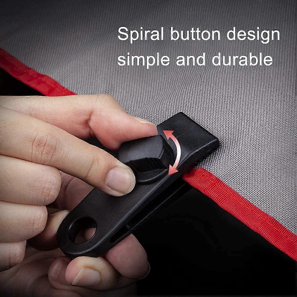 6 Pcs Tarp Clips, Crocodile Mouth Tent Clips Heavy Duty Lock Grip ...