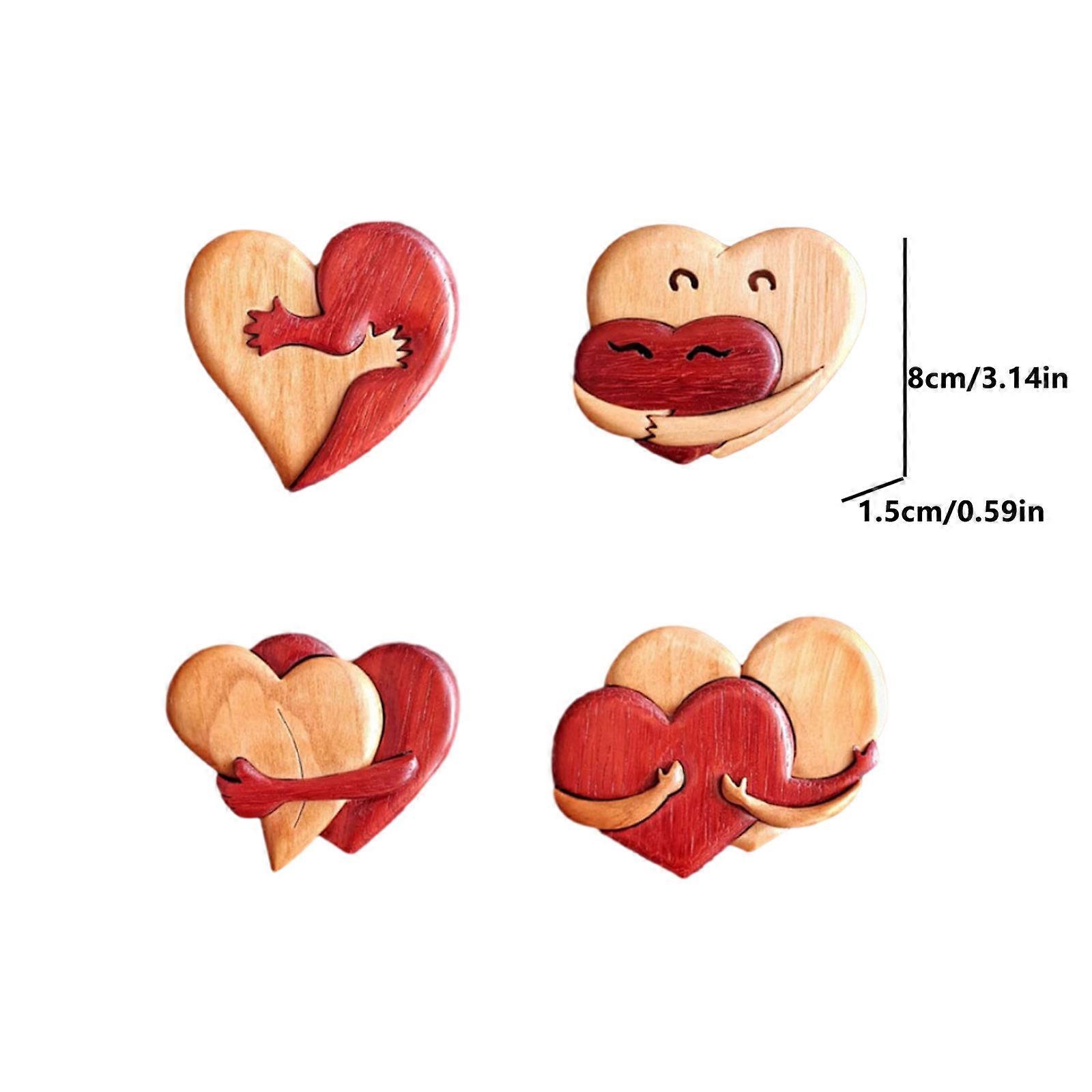 A Hug from My Heart for You Handmade Wooden Carvings Ornaments for Him ...