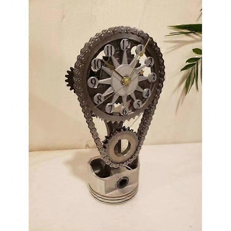 Otwoo Rotating Gear Clock Industrial Steampunk Vintage For Home Decor ...