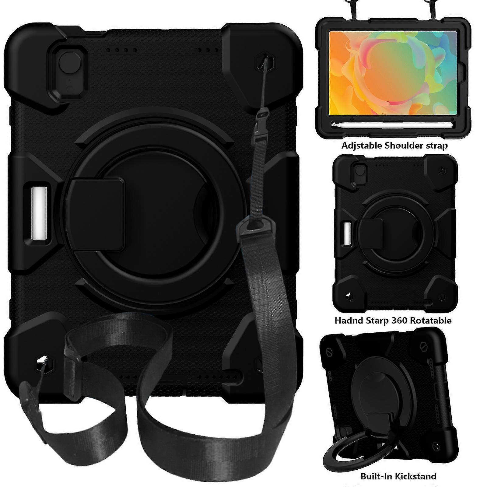 Case For Ipad Mini 6 2021 With Shoulder Strap, Big Ring Stand, Pen ...
