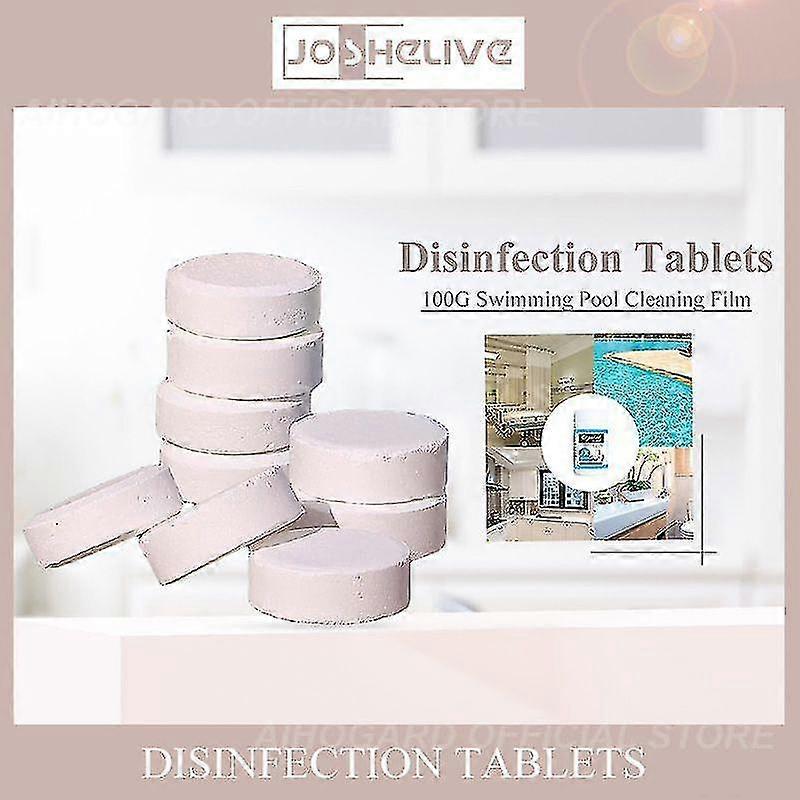 100pcs Chlorine Tablets Swimming Pool Cleaning Tablet Floating Hot Tub ...