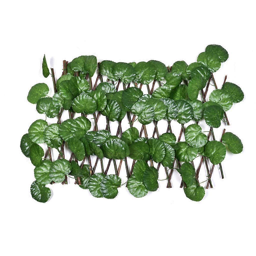 Retractable Simulation Fence Artificial Plant Leaves Hedges Privacy ...