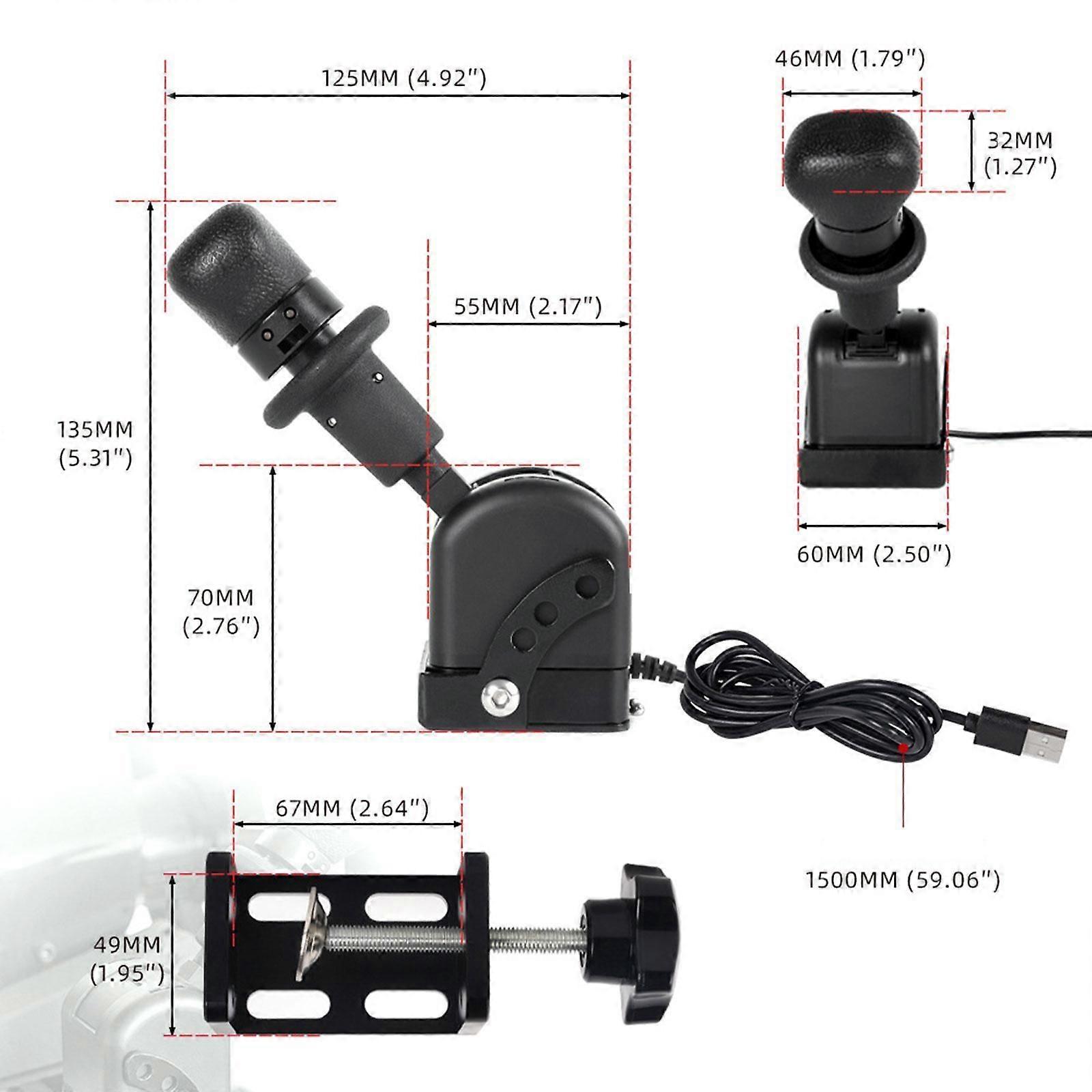 USB Sim Handbrake Set Lorry Video Game Hand Brake Set for Ets2 T300 G20 ...