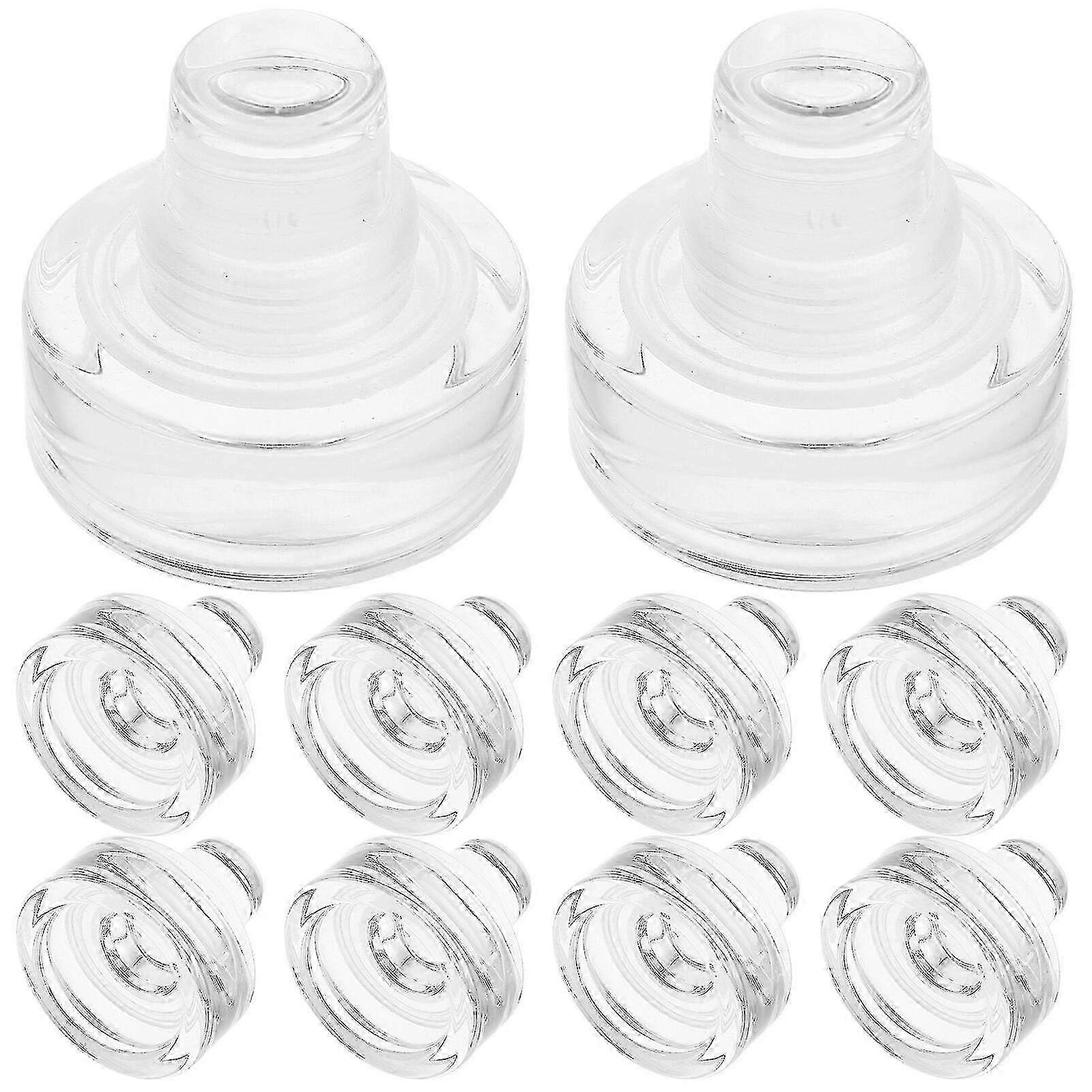 10pcs T-shaped Glass Stopper Wine Stopper Bottle Glass Stoppers ...