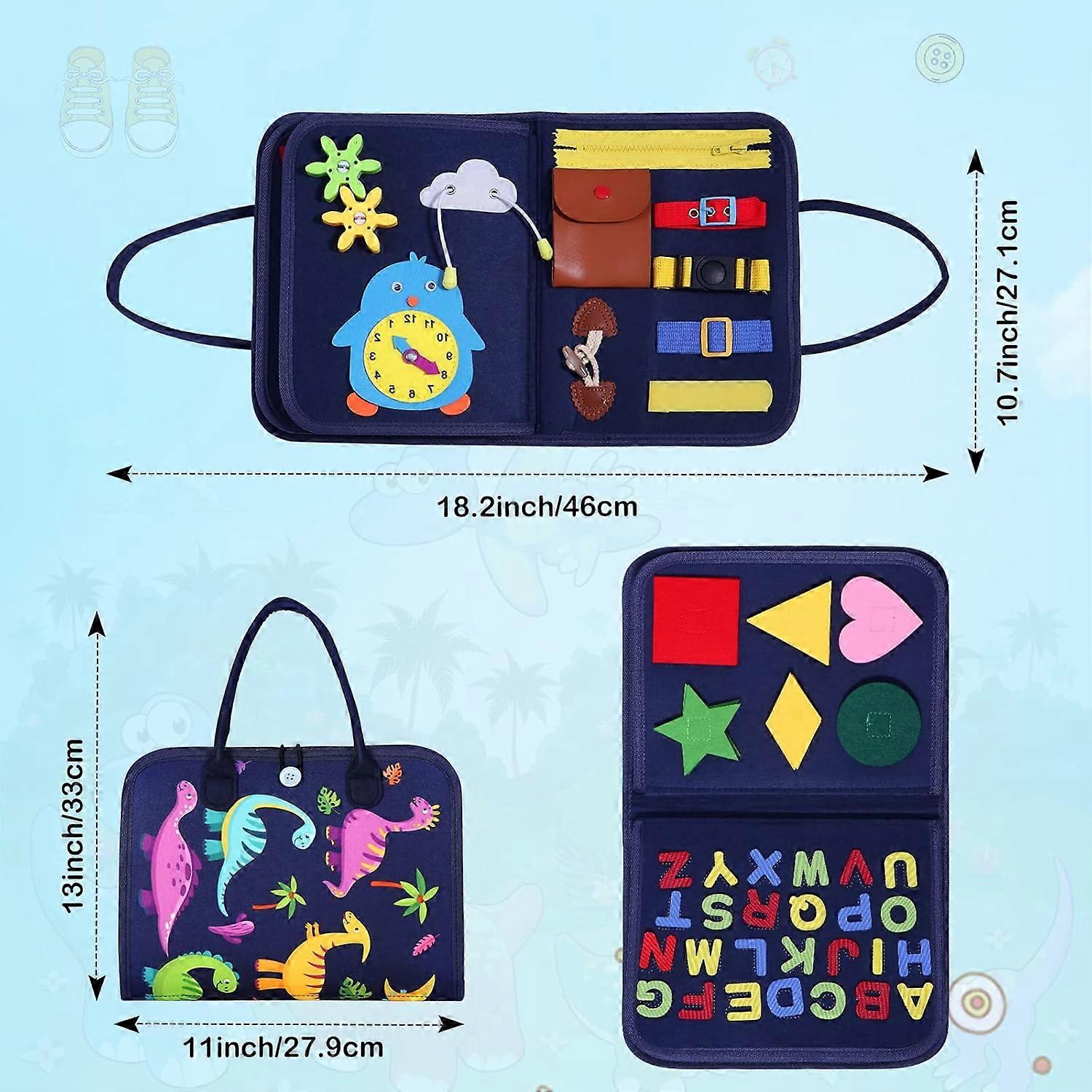 Busy Board for Toddlers, Sensory Board with Interactive Activities ...