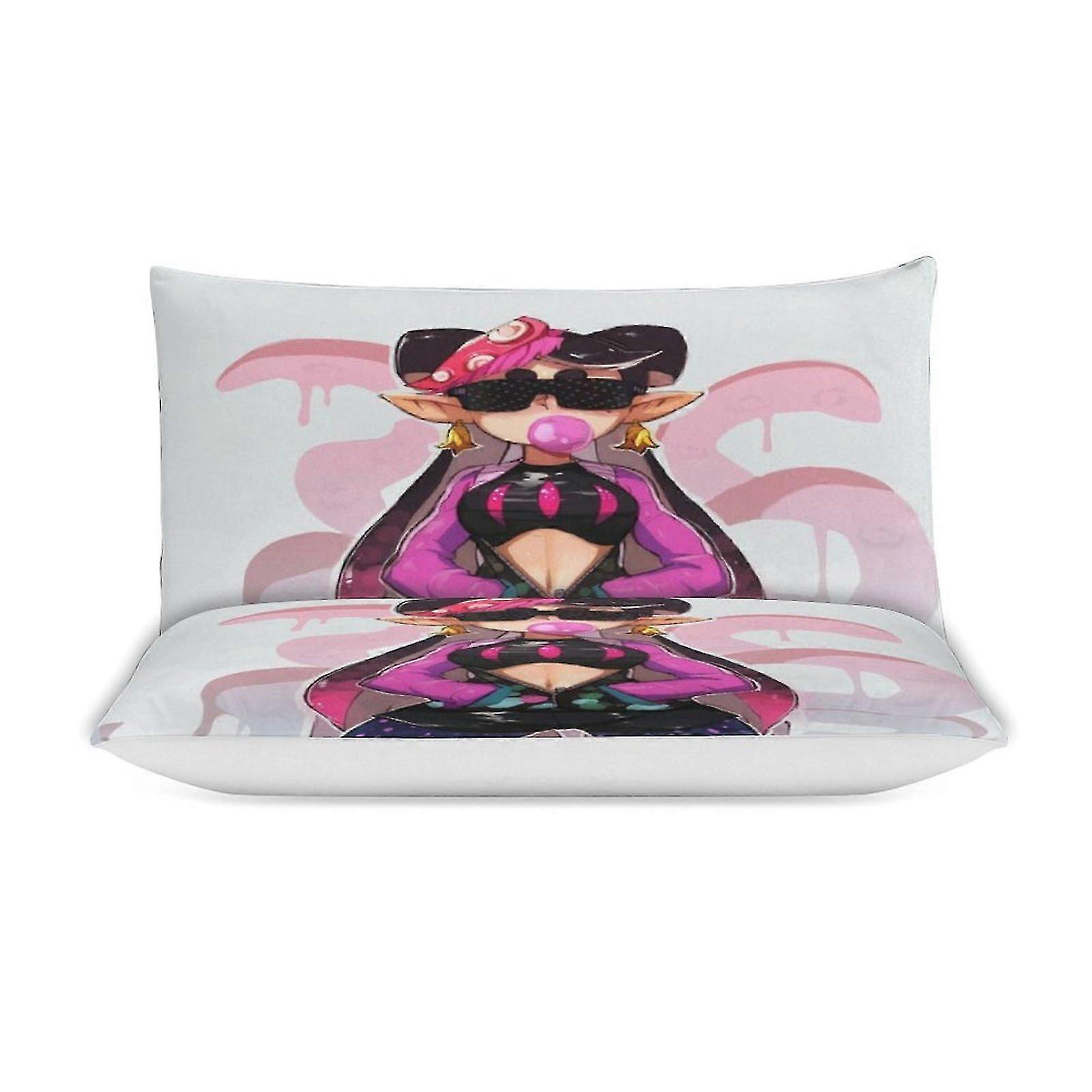 a3360 Bed Sheets Splatoon Bedding Set Duvet Cover Set ing Cartoon Theme ...