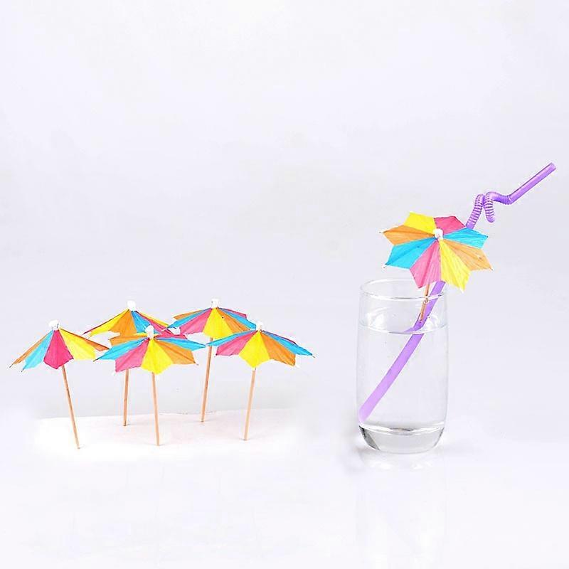 144PCS Drink Umbrella Mix Color Cocktail Decoration Paper Cocktail ...