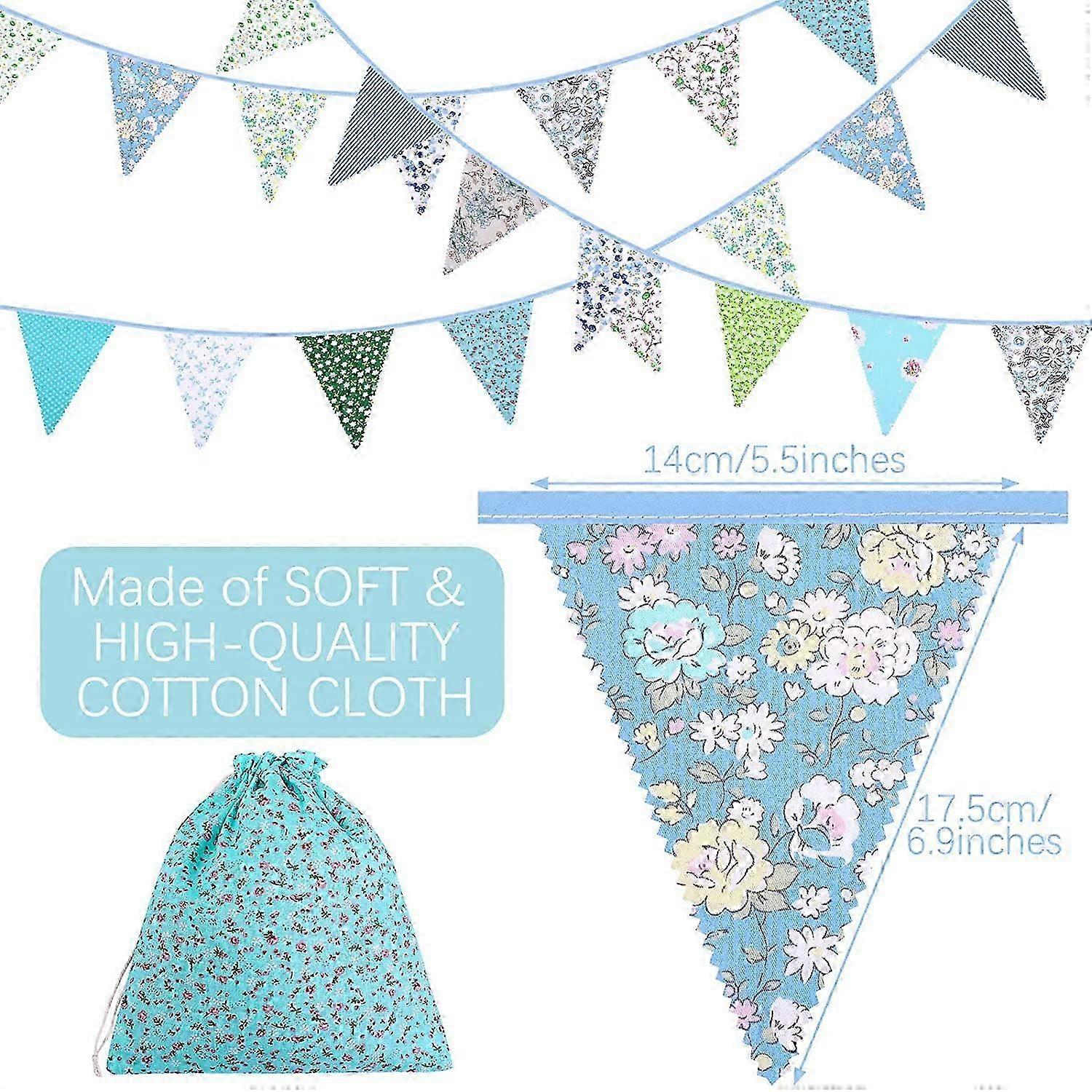 40 fot tyg vimplar banner vintage vimplar flagga blommiga vimplar ...