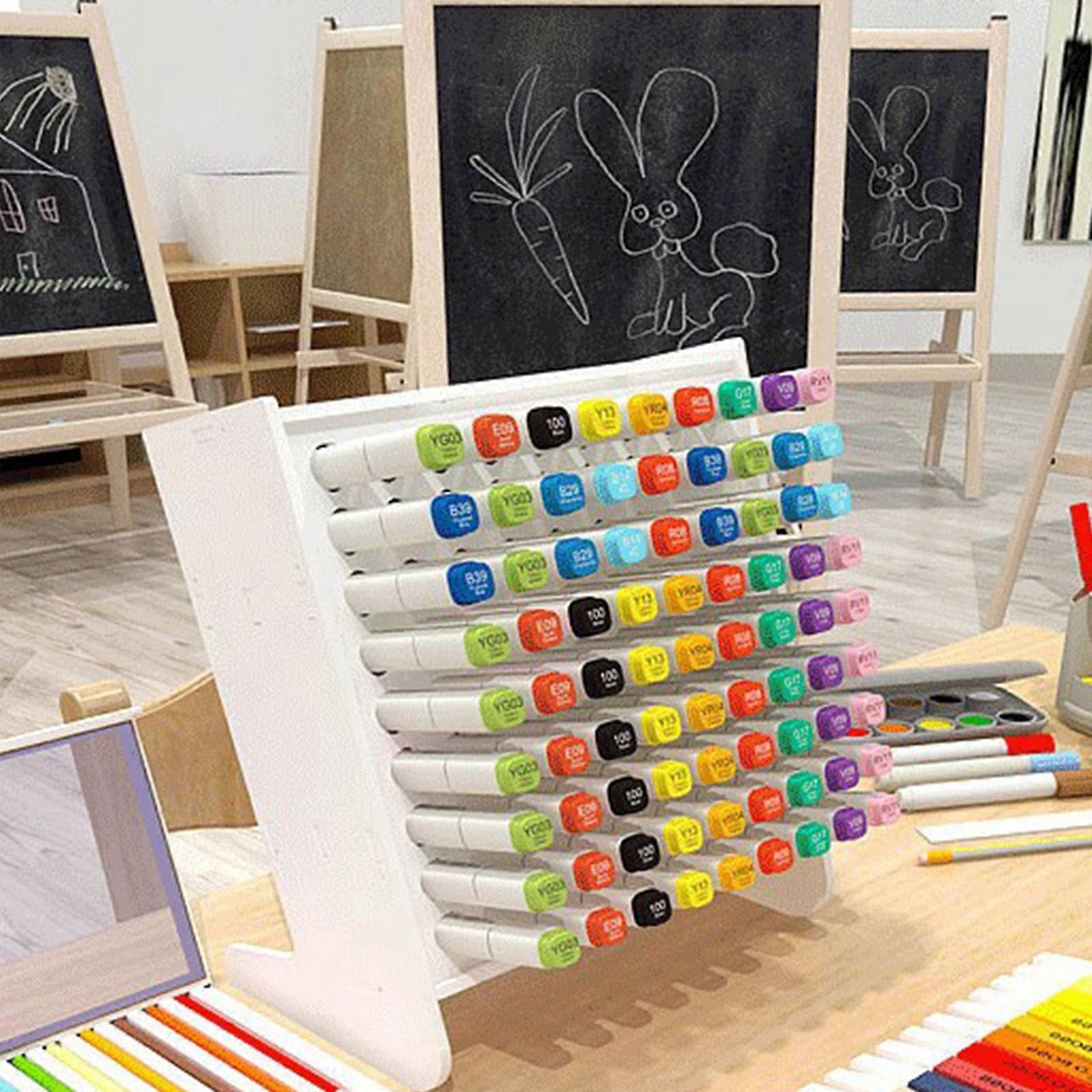 45/81 Slots Marker Storage Organizer Marker Storage Rack Tilted Marker ...