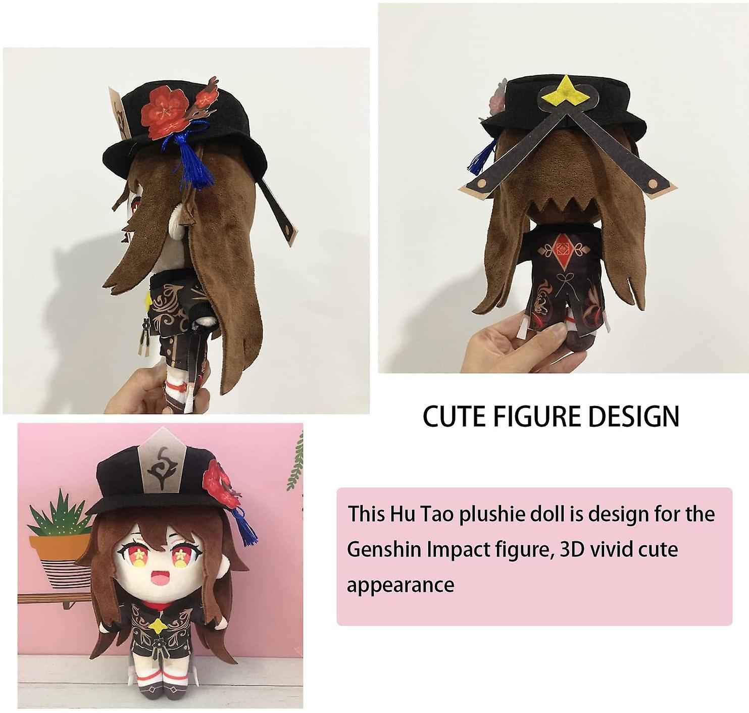 Fong Hu Tao Genshin Impact Plush Toy Doll,hu Tao Anime Figure Plush ...