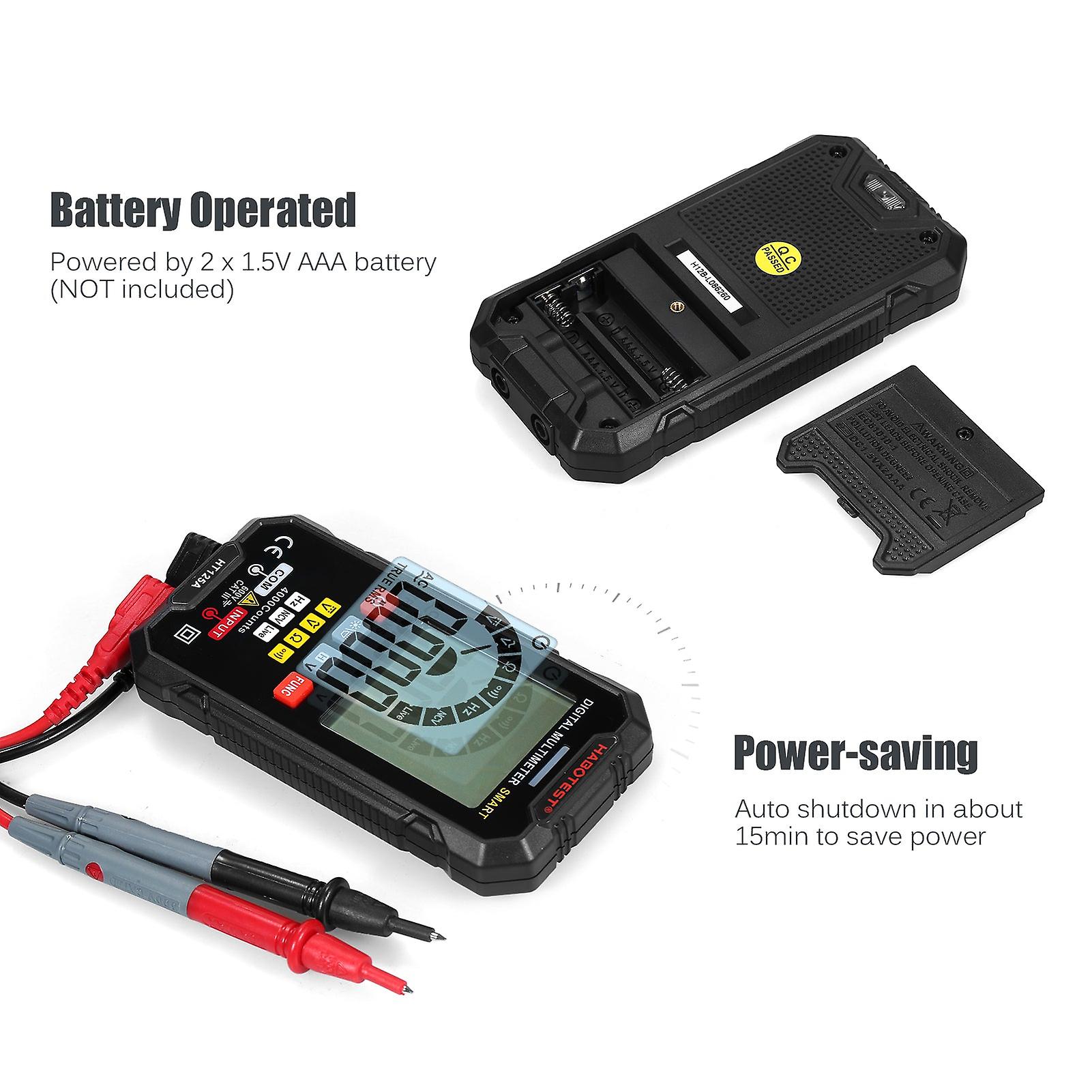 Habotest ht125a smart digital multimeter 4000 count true rms auto ...