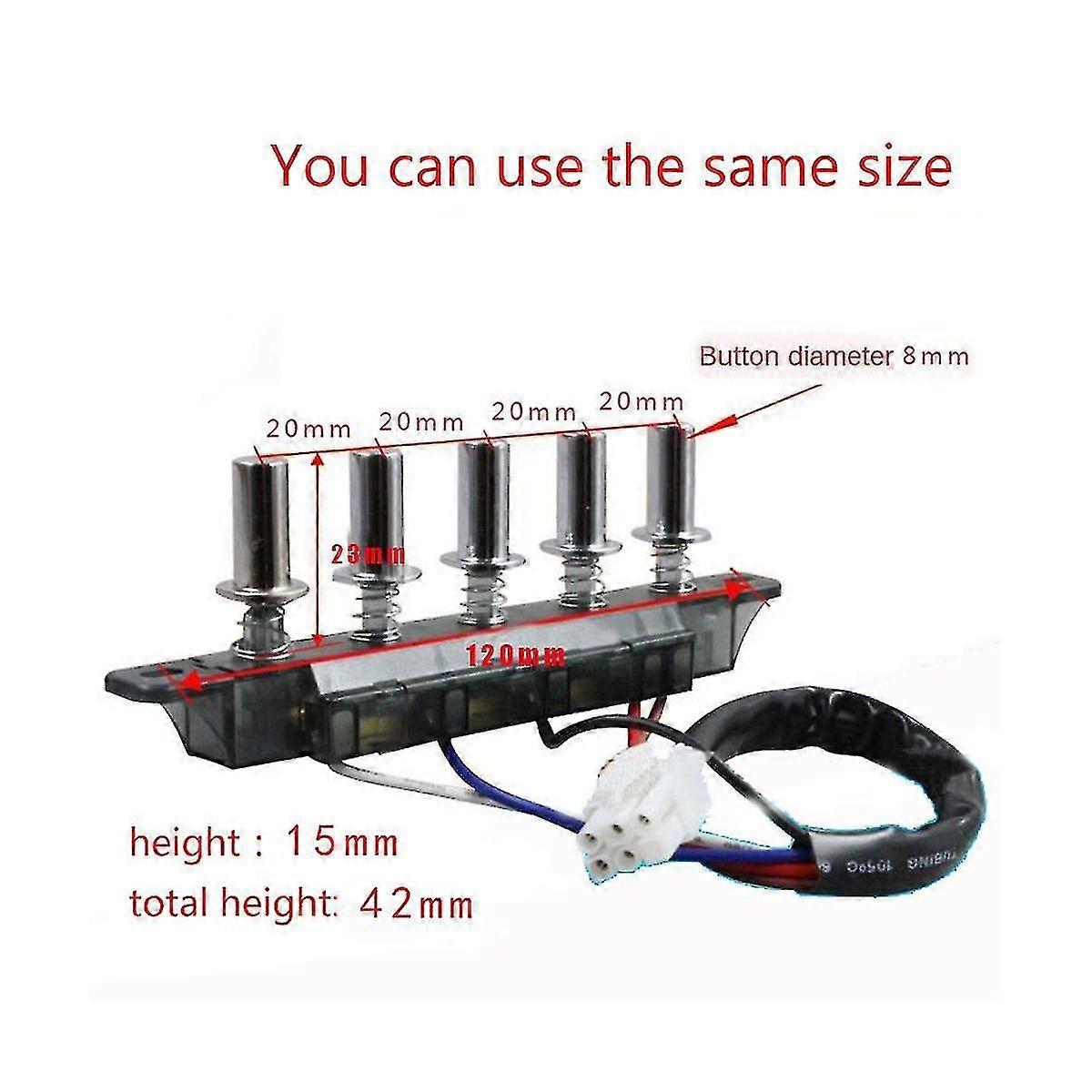 Range Hood 5 Button Switch Button Universal Accessories Switch Control ...