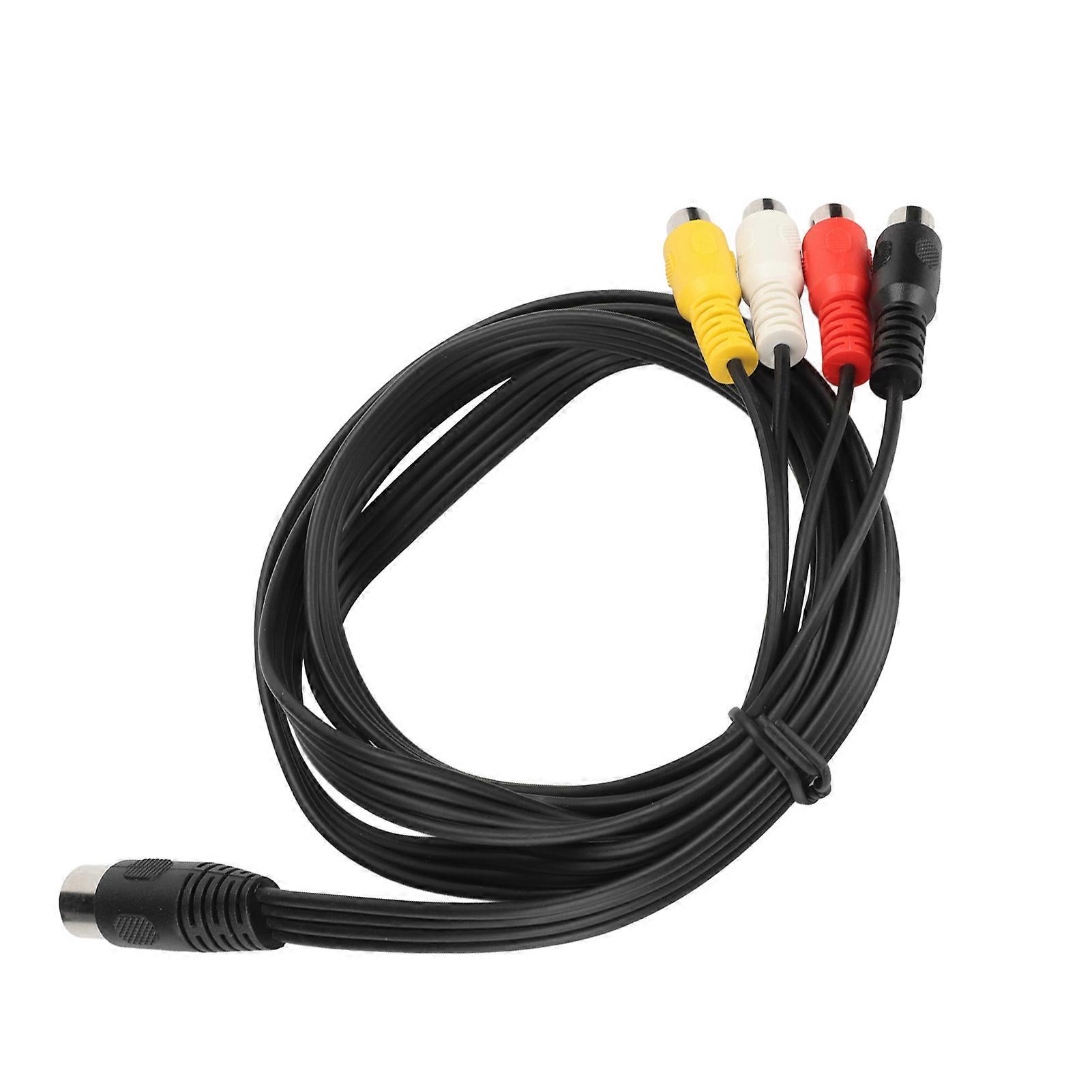 5 Pin Male Din to 4 RCA Female Cable Professional DIN 5 Pin to RCA ...