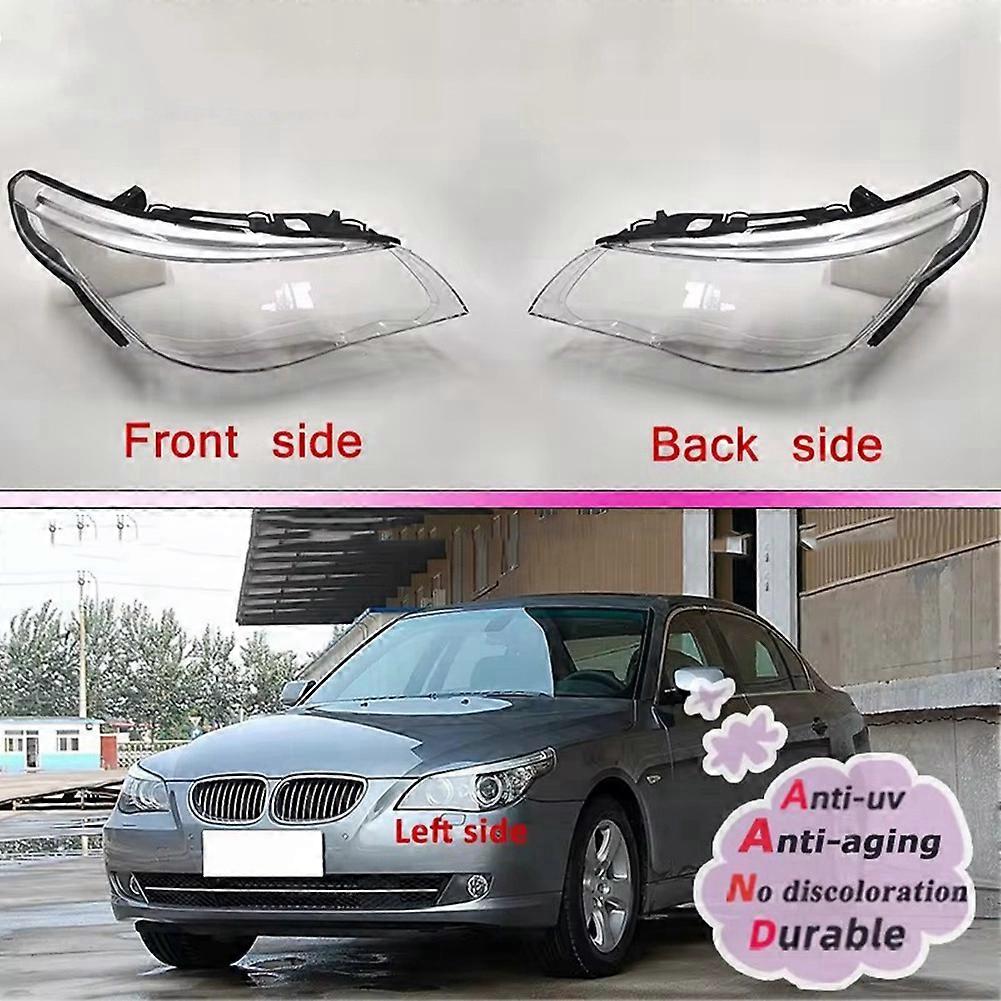 Car Headlight Lens Glass Lampcover Cover Lampshade Bright Shell for E60 ...