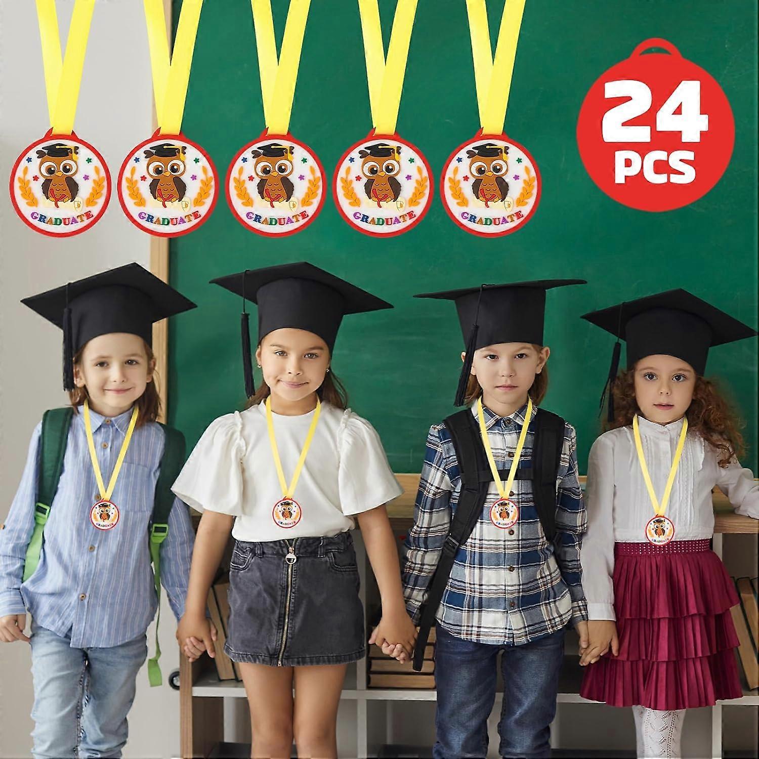 Graduation Medals for Kids, 2 Inch Rubber Award Medals Bulk with ...