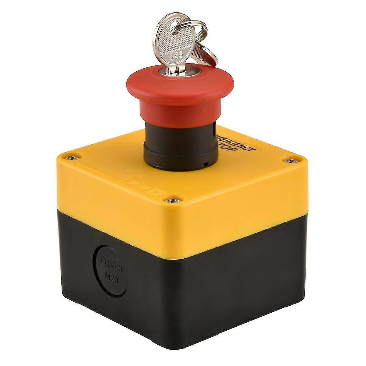 Red Panel Emergency Stop Switch Weatherproof Push Button Switch 660V ...