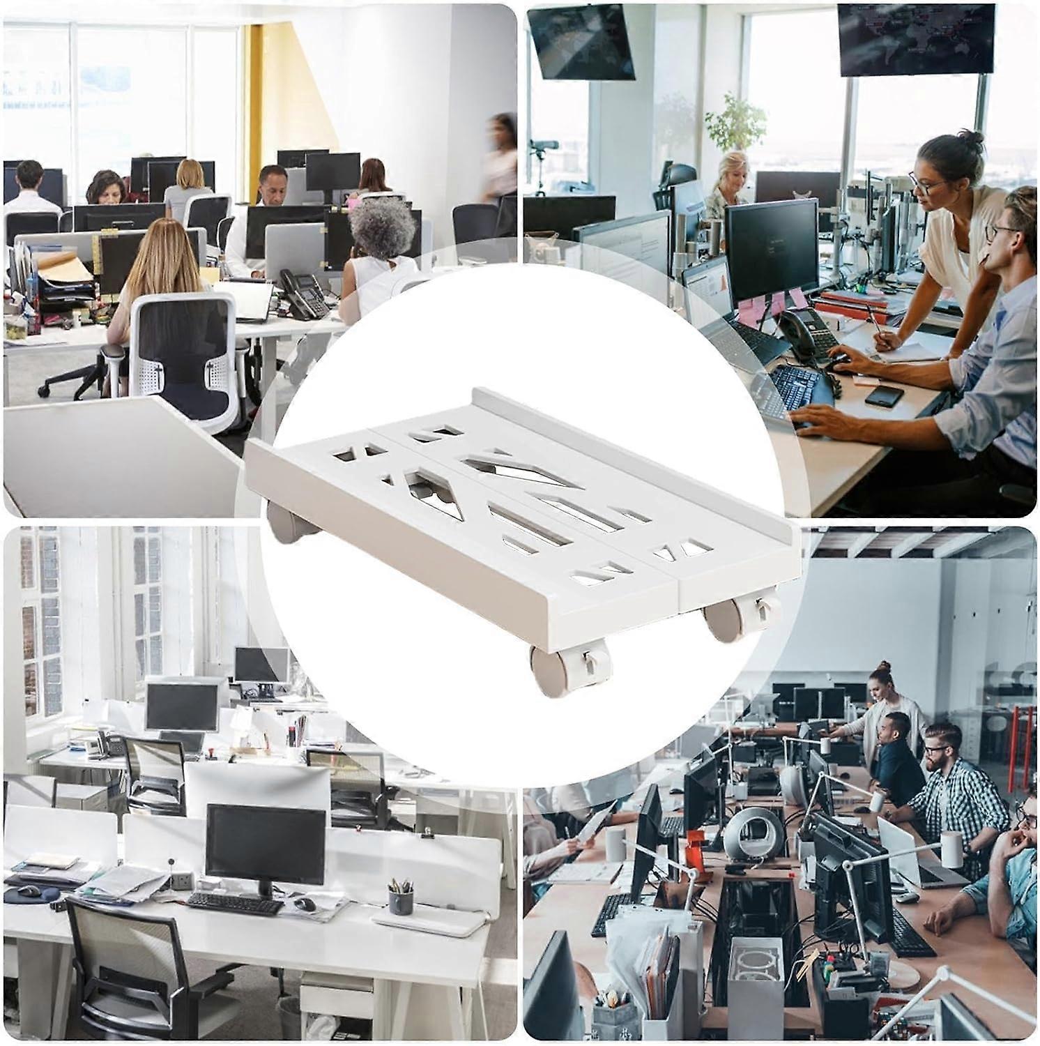 Mobile PC Tower Stand - Adjustable CPU Holder - Telescopic Desktop ...