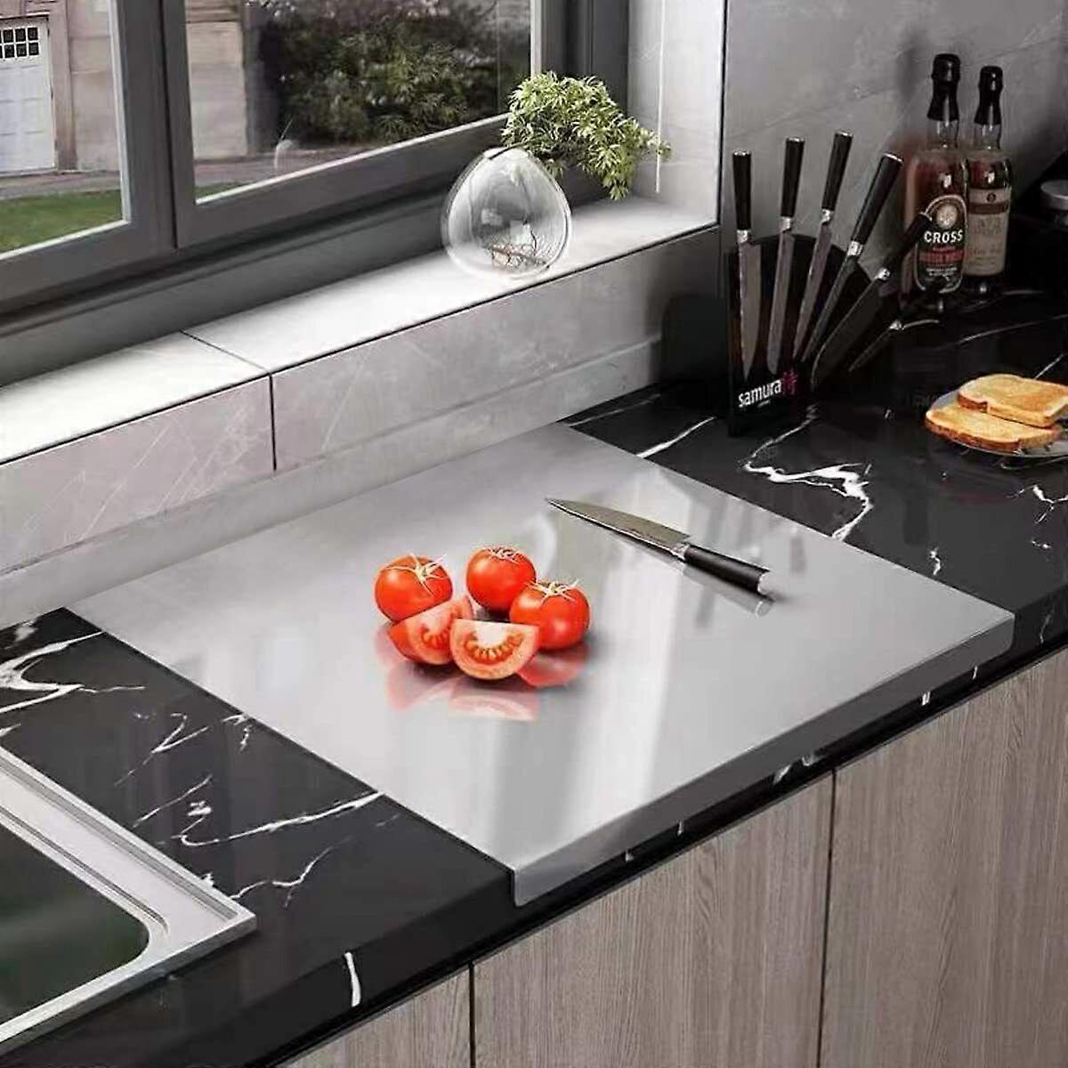 Stainless Steel Kitchen Worktop Protector Saver Cutting Board for Hot ...