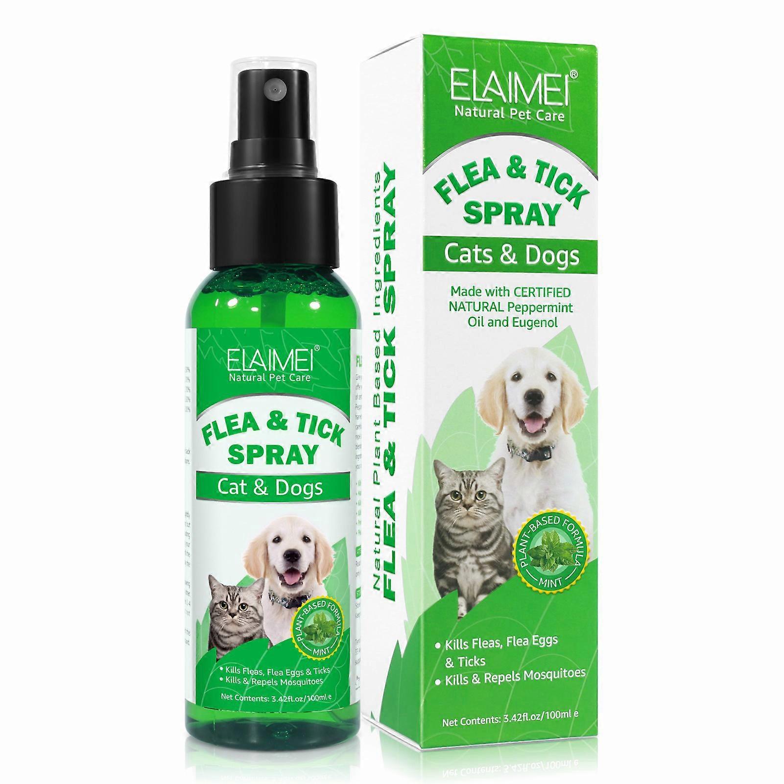 PET Flea & Tick Spray for Dogs&Cats Fresh Fragrance Natural Pet Care ...
