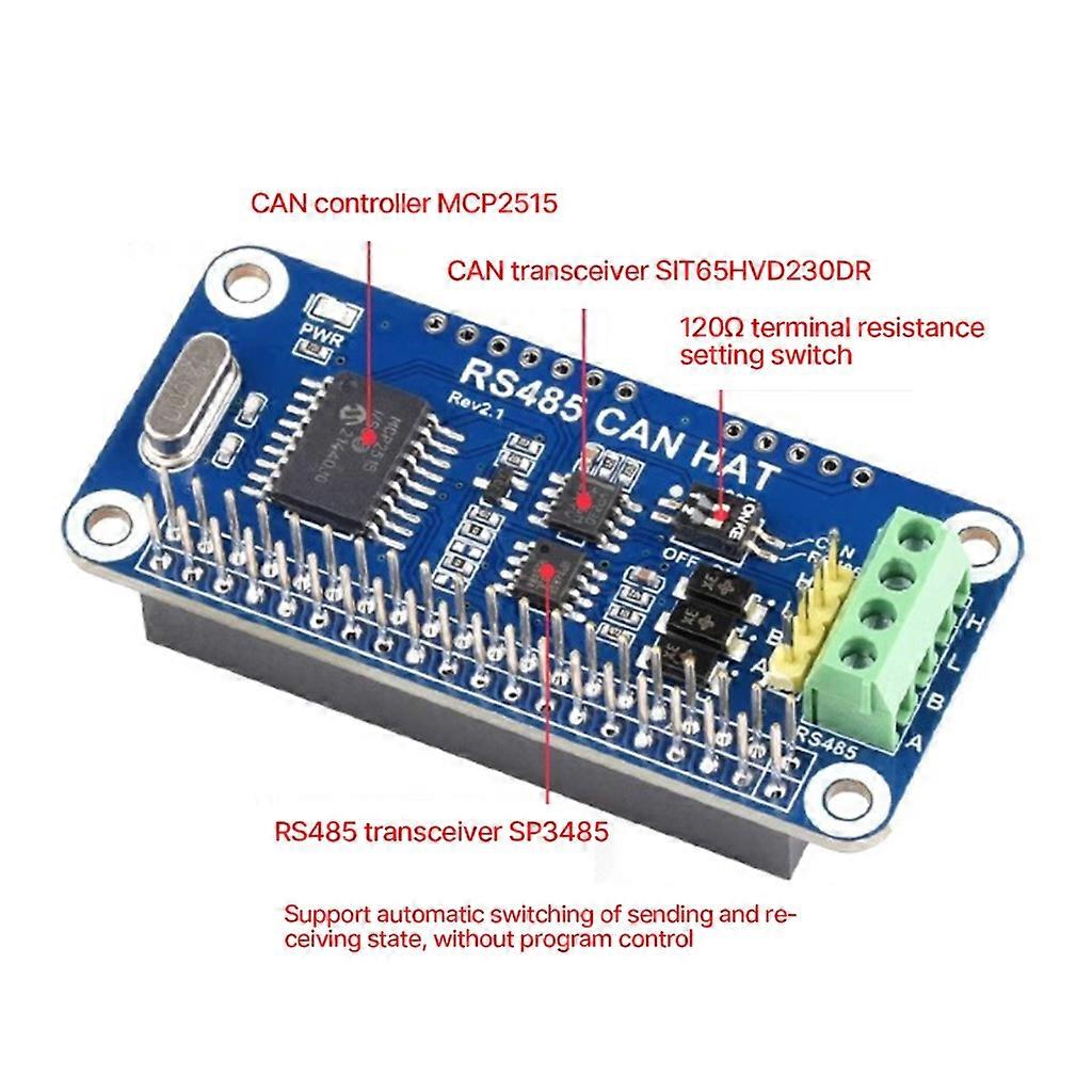 RS485 CAN HAT Wide Expansion Board UART Module Compatibility UART Module | Fruugo UK