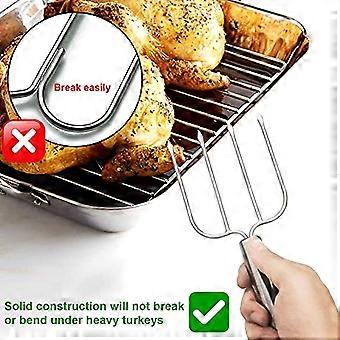 Stainless Steel Turkey & Roast Lifters Set of 2 - Turkey and Poultry ...