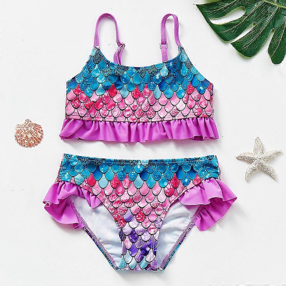 2 ~ 12y Girls Swimsuit Two-piece Girls Swimsuit Children's Swimsuit ...