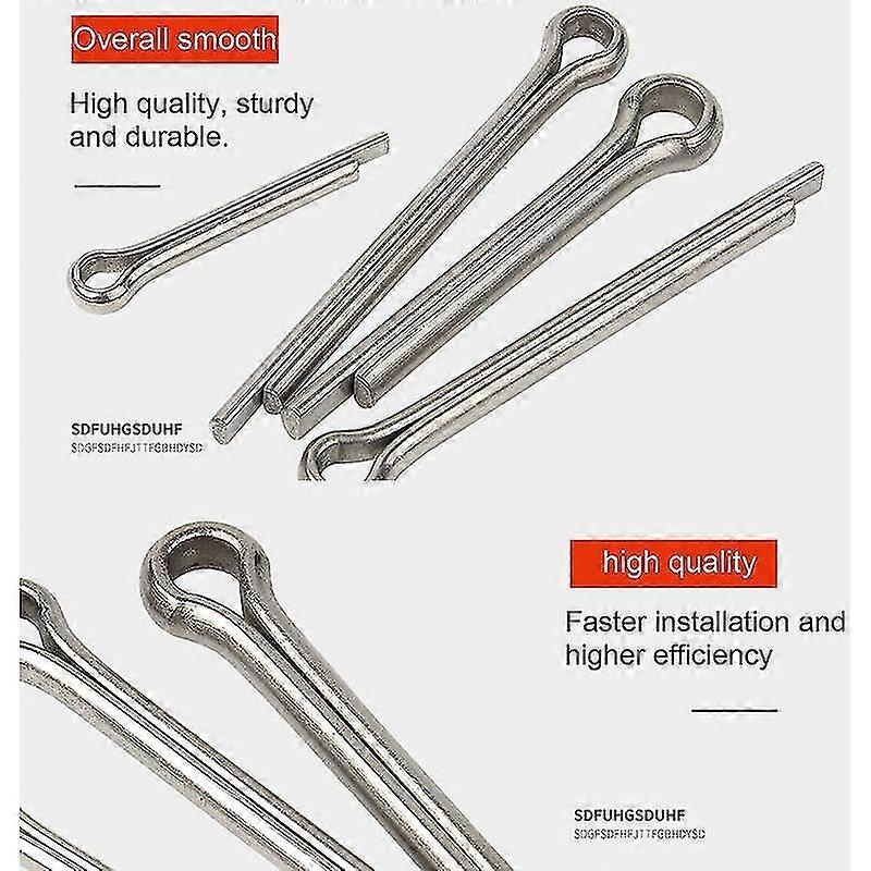 150 Pieces Stainless Steel Cotter Pins Safety Cotter Pins Mechanical ...