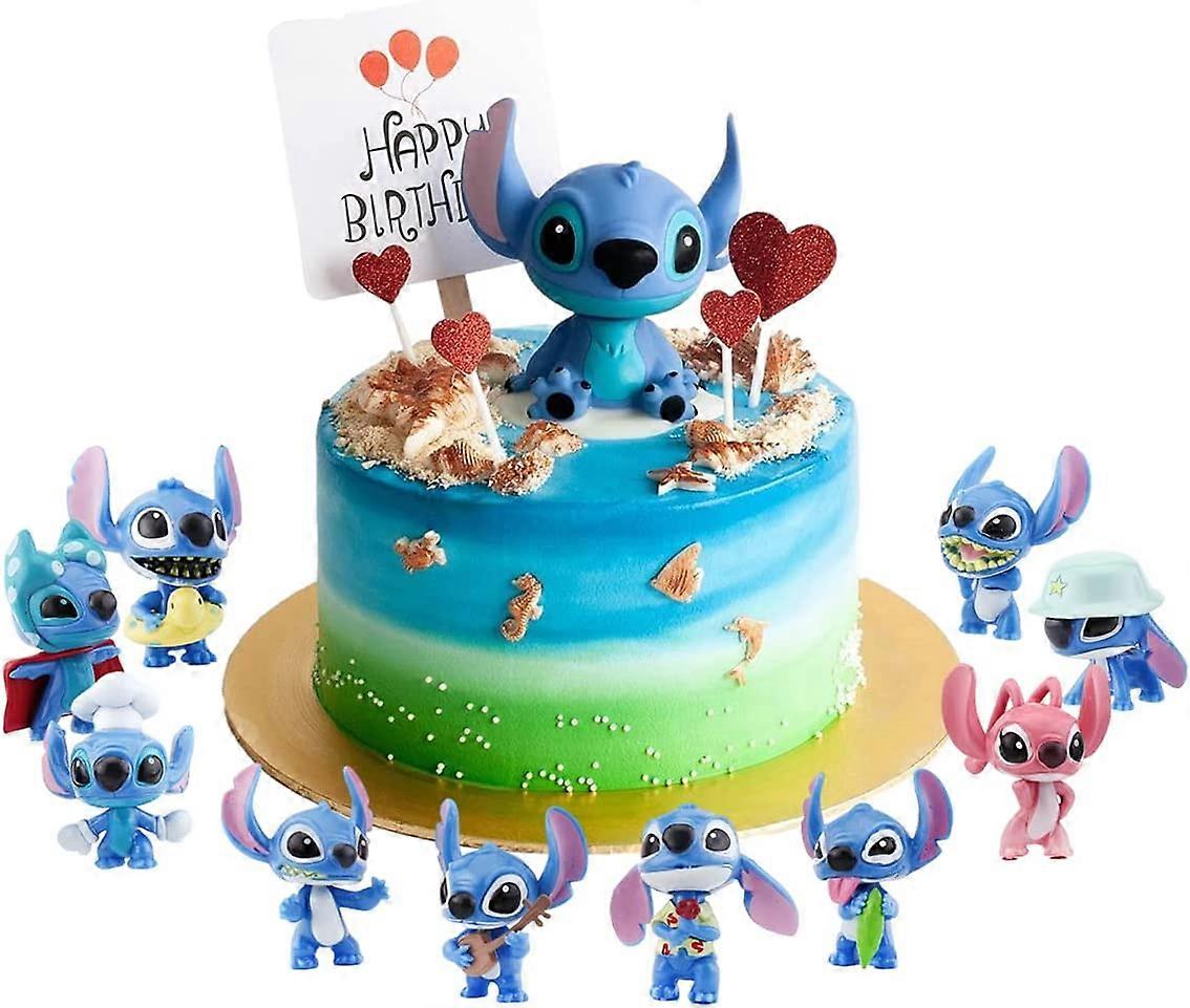 10 ks Lilo a Stitch dort topper dětské narozeniny party dort dekorace ...