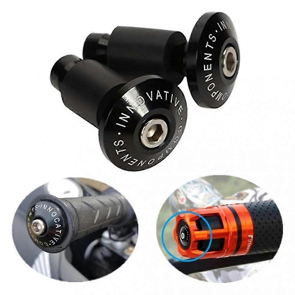 Motorcycle Handle Bar Ends Plug Grips Handlebar Plug Caps Slider 7/8 ...