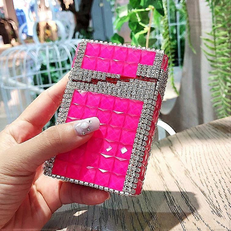 Women Diamond Cigarette Case Box Cover Tobacco Pouch Box Holder Lady ...