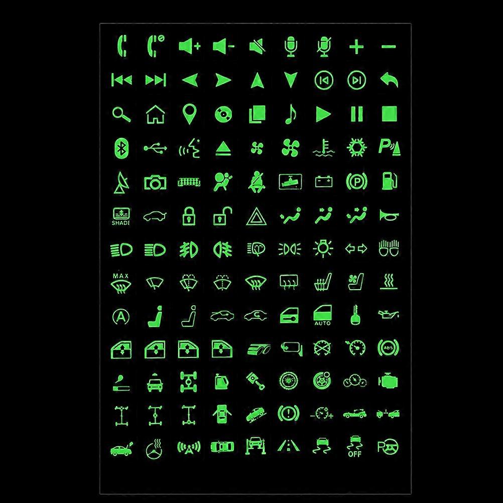 Multifunction Button Stickers Car Luminous Sticker Car Light Stickers ...