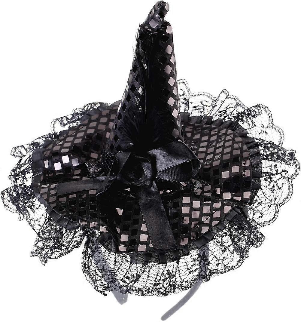 Halloween Witch Hat Headband for Halloween Costume Dress Up Party ...